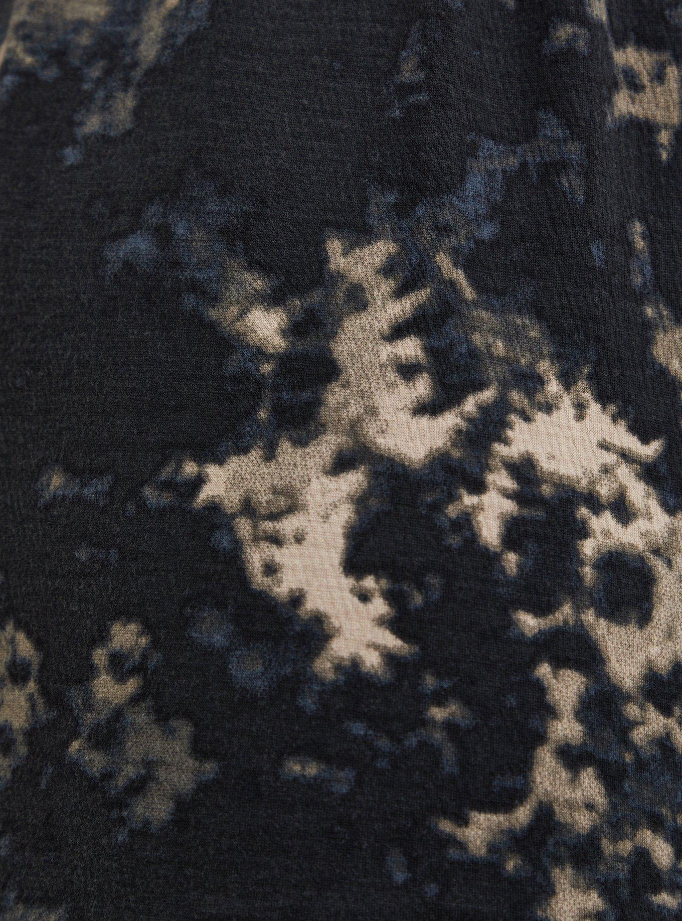 Plus Size - Black Bleach Textured Knit Surplice Romper - Torrid