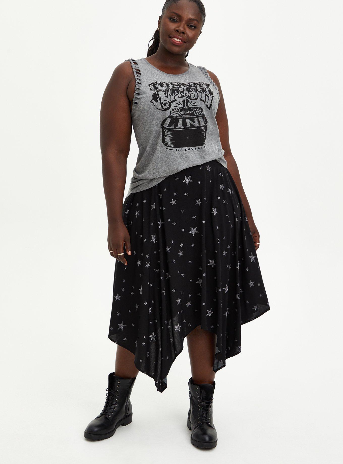 Plus Size - Classic Fit Slash Tank - Johnny Cash Grey - Torrid