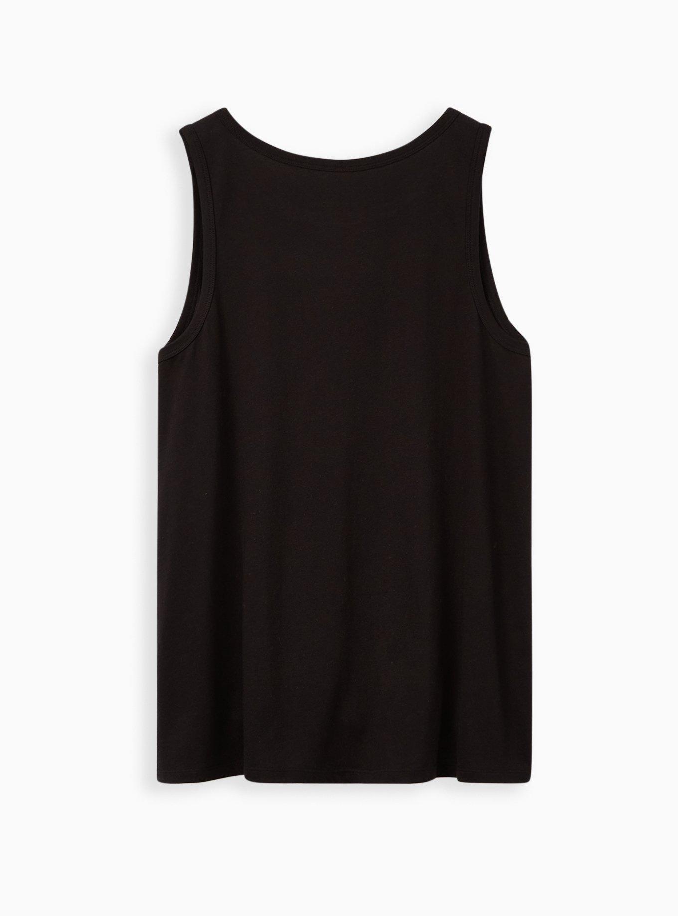 Plus Size - Classic Fit Tank - Breakfast Club Black - Torrid