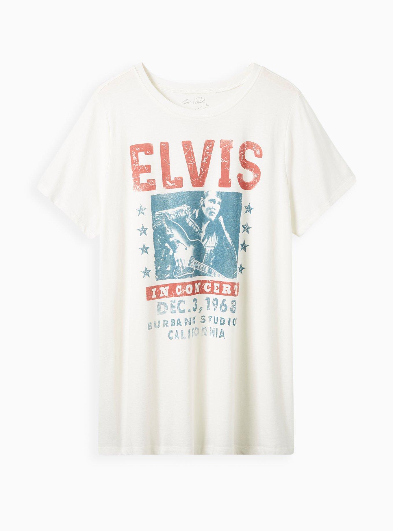 Plus Size - Classic Fit Crew Tee - Elvis White - Torrid