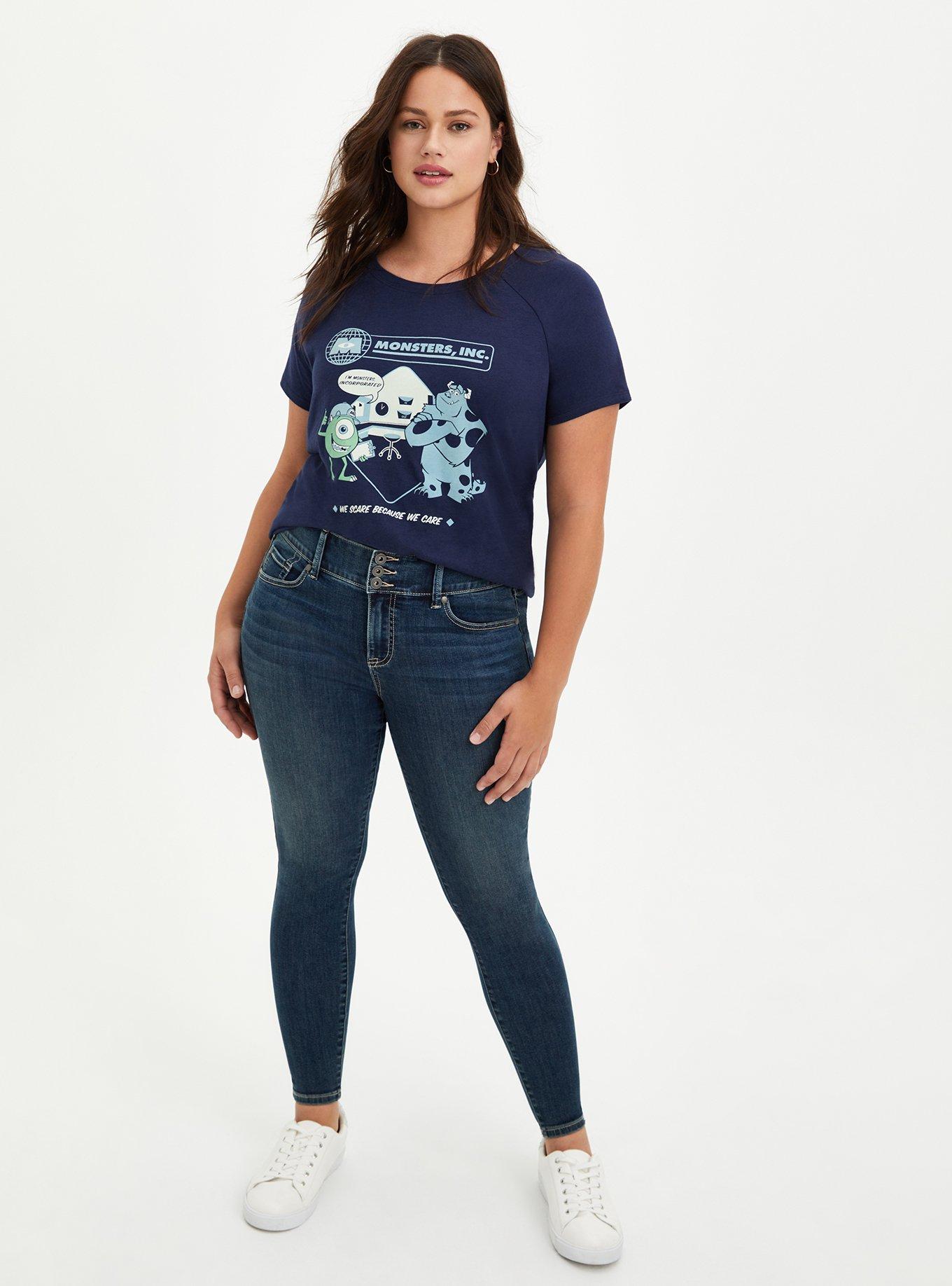 Plus Size - Disney Pixar Monster's Inc. We Scare Raglan Top - Torrid