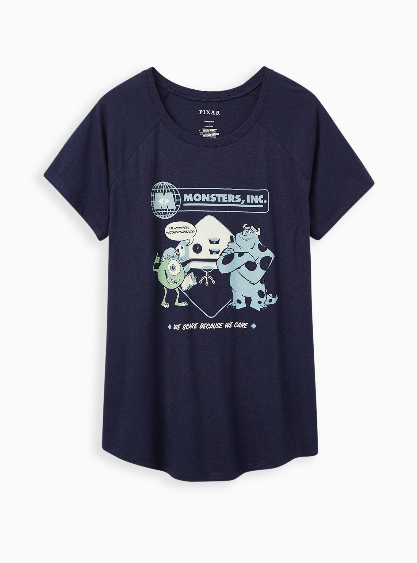 Plus Size - Disney Pixar Monster's Inc. We Scare Raglan Top - Torrid