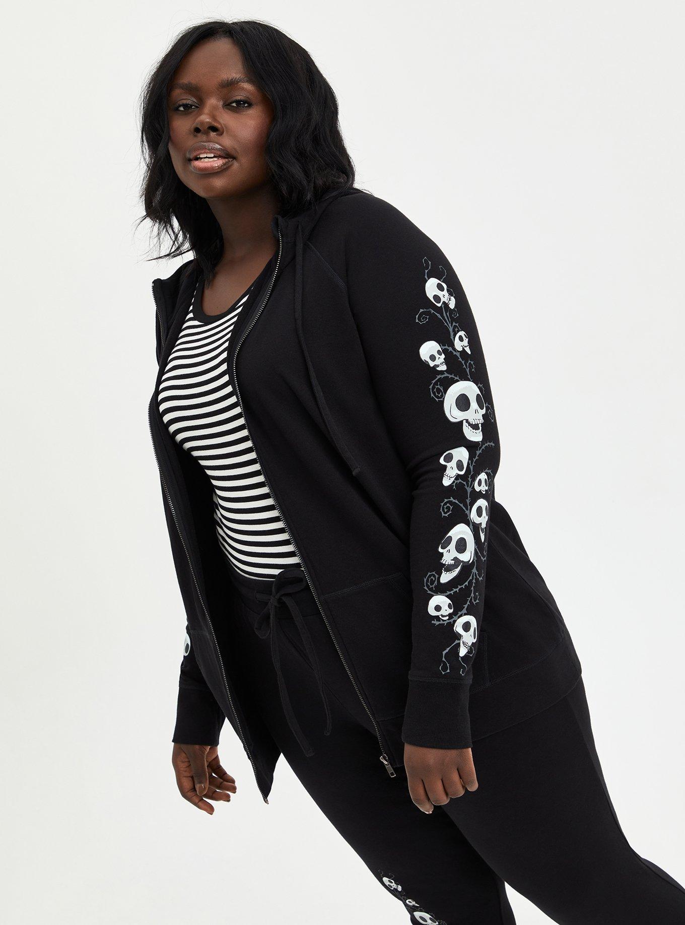 Plus Size - Warner Bros. Corpse Bride Active Zip Hoodie - Emily Black ...