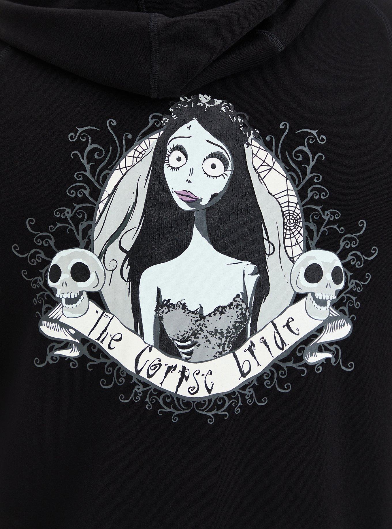Plus Size - Warner Bros. Corpse Bride Active Zip Hoodie - Emily Black ...