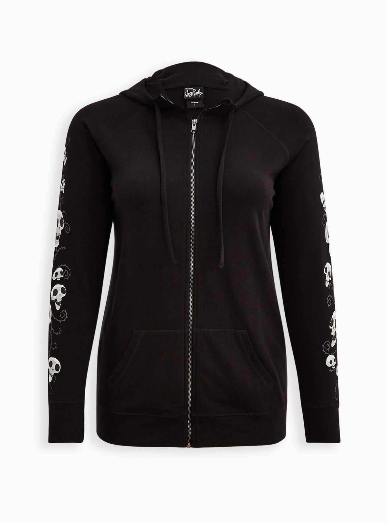 Plus Size - Warner Bros. Corpse Bride Active Zip Hoodie - Emily Black ...