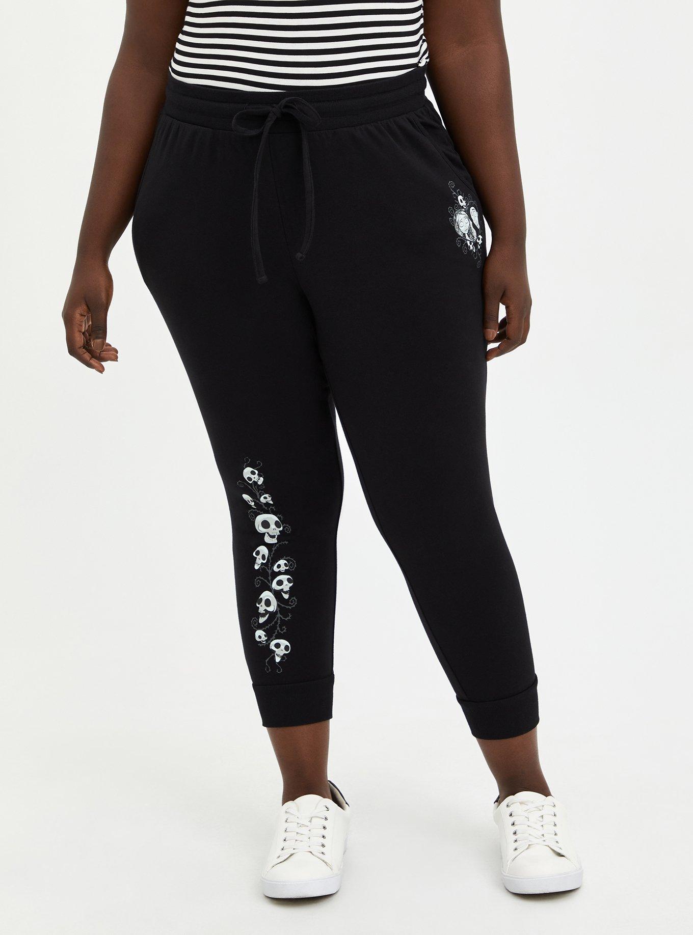 Plus Size - Warner Bros. Corpse Bride Jogger - French Terry Skulls ...