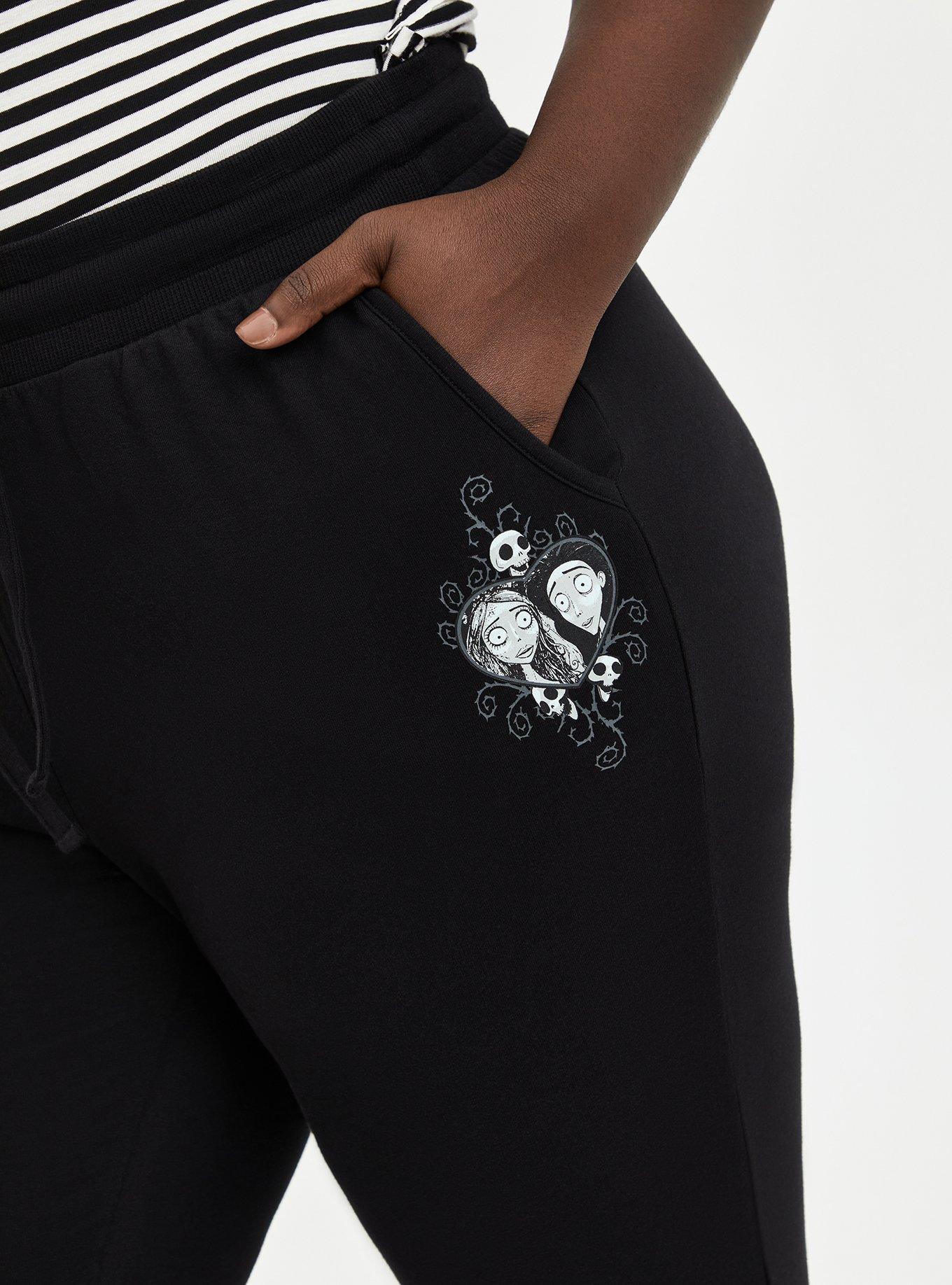 Plus Size - Warner Bros. Corpse Bride Jogger - French Terry Skulls ...