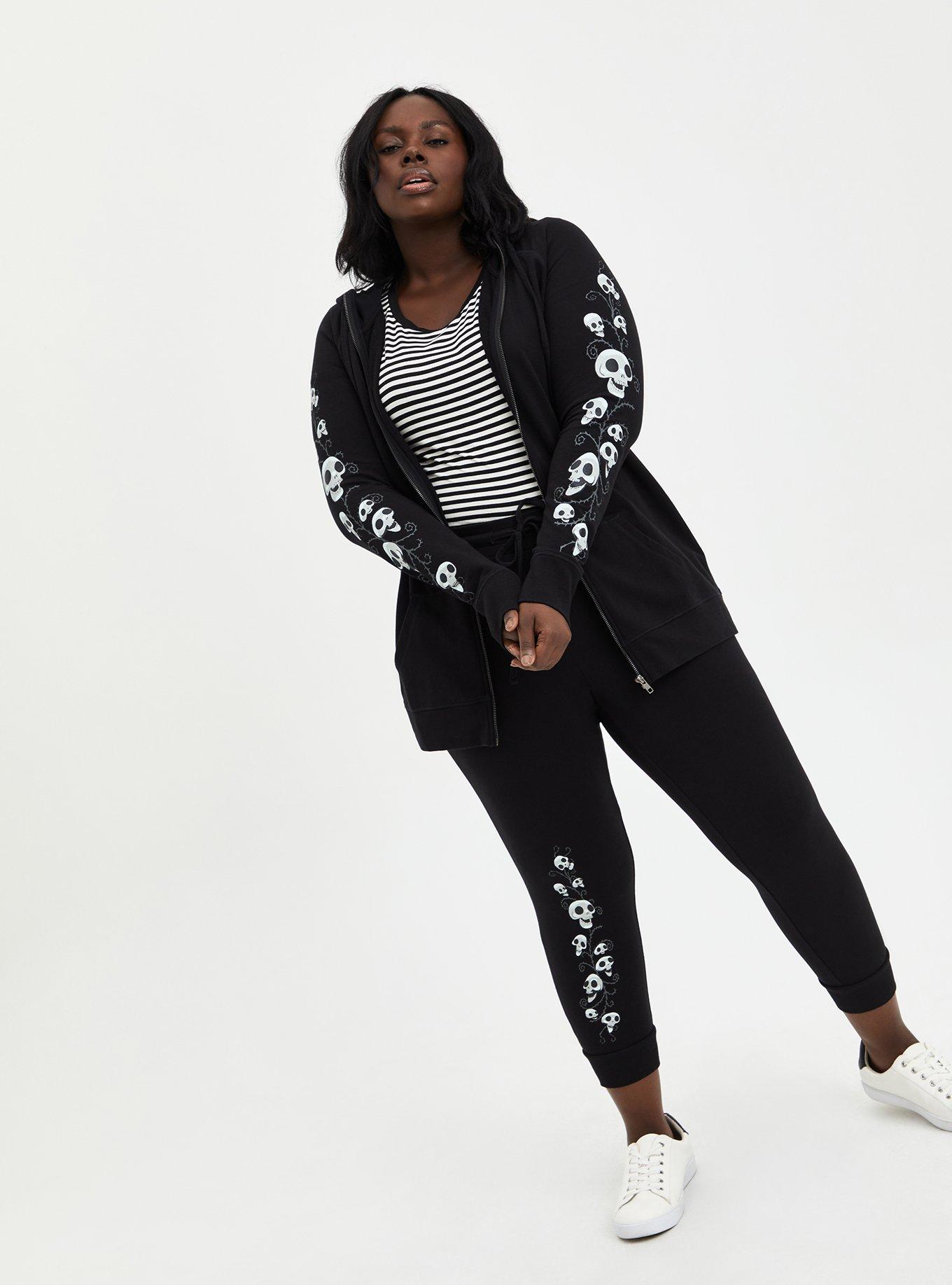Plus Size - Warner Bros. Corpse Bride Jogger - French Terry Skulls ...