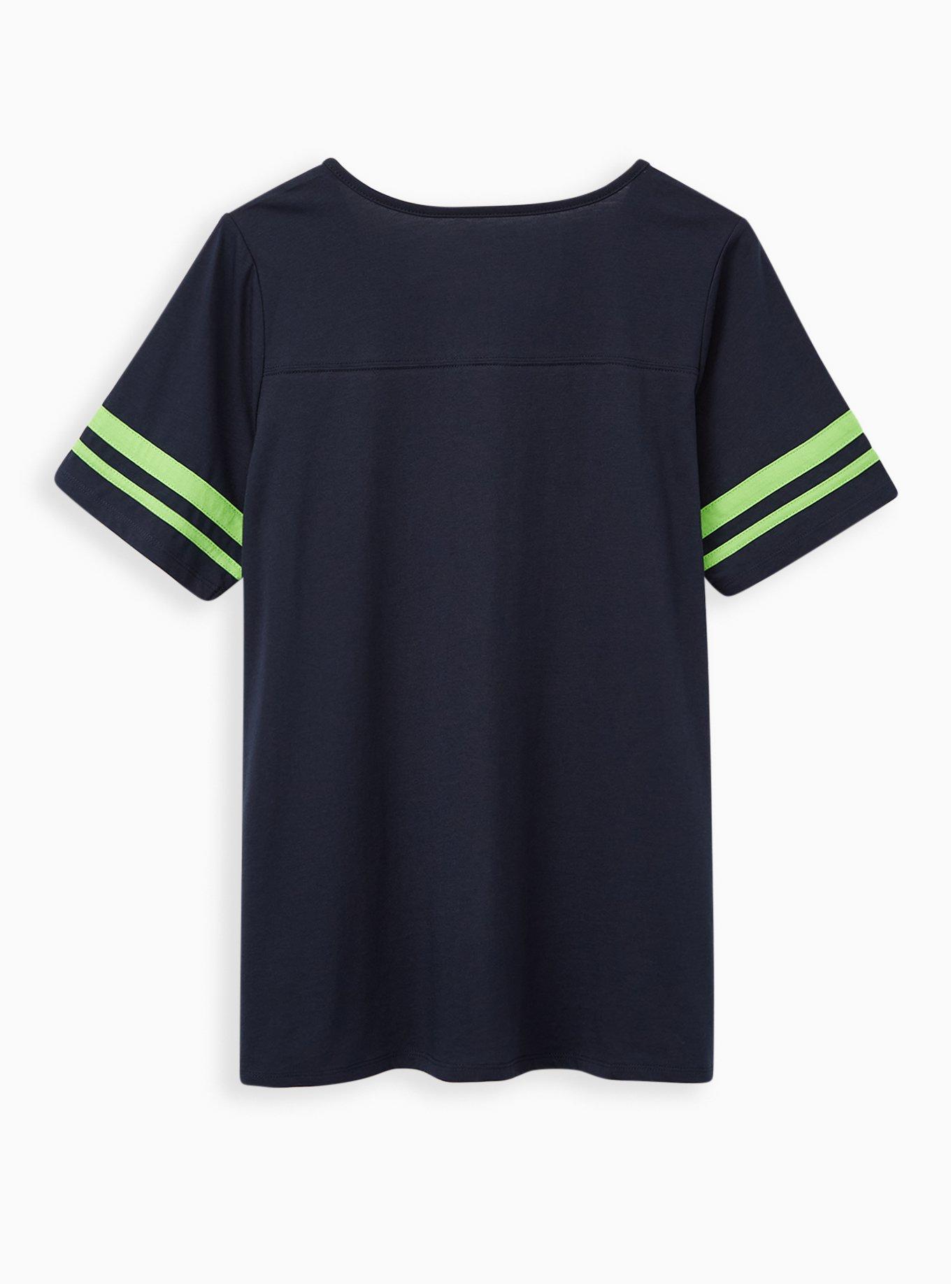 Plus Size - Classic Fit Football Tee - NFL Seattle Seahawks Blue - Torrid
