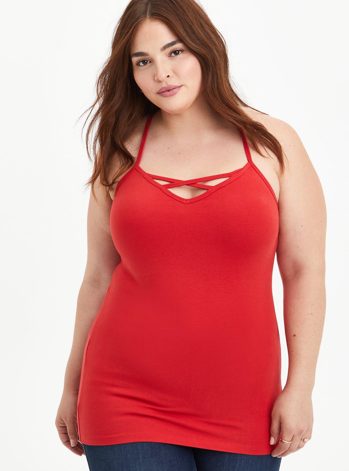 Plus Size - Foxy Strappy Front And Back Racerback Cami - Torrid