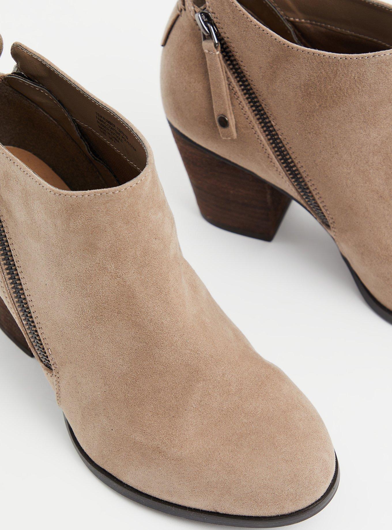 Plus Size - Side Zip Heel Bootie (WW) - Torrid