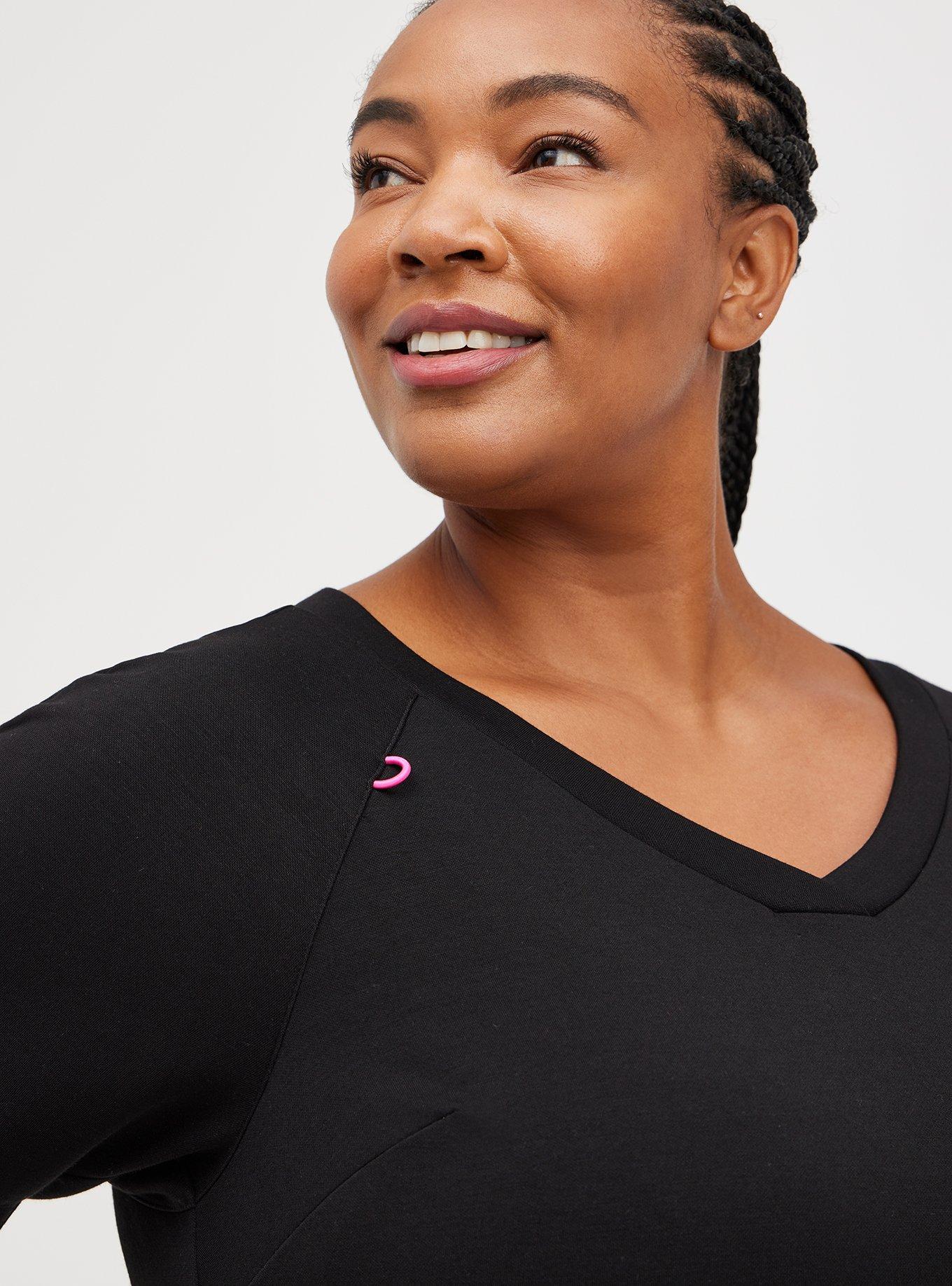 Plus Size - Torrid Strong Classic Fit Cupro V-Neck Scrub Top - Torrid