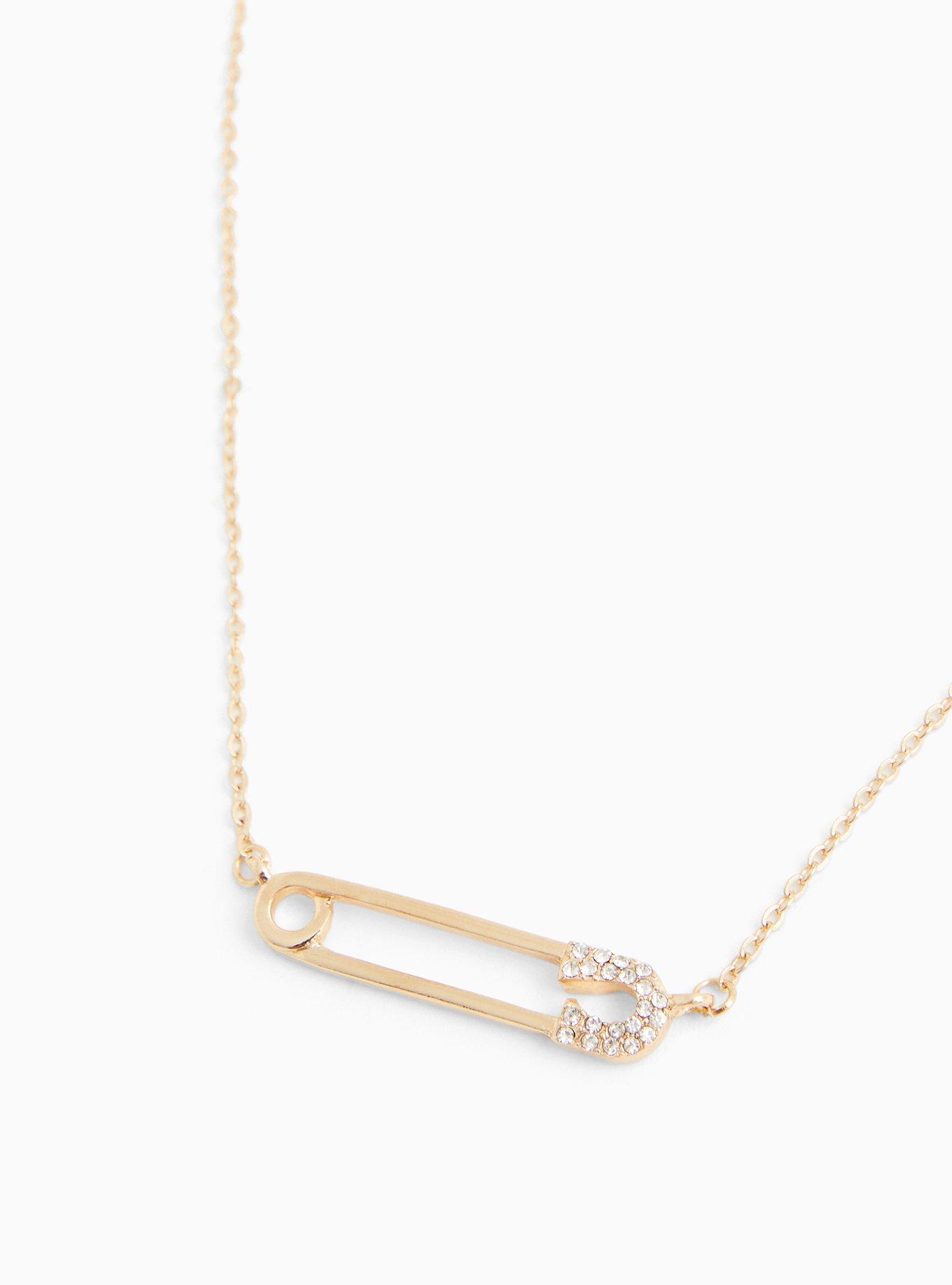 Plus Size - Safety Pin Necklace - Torrid