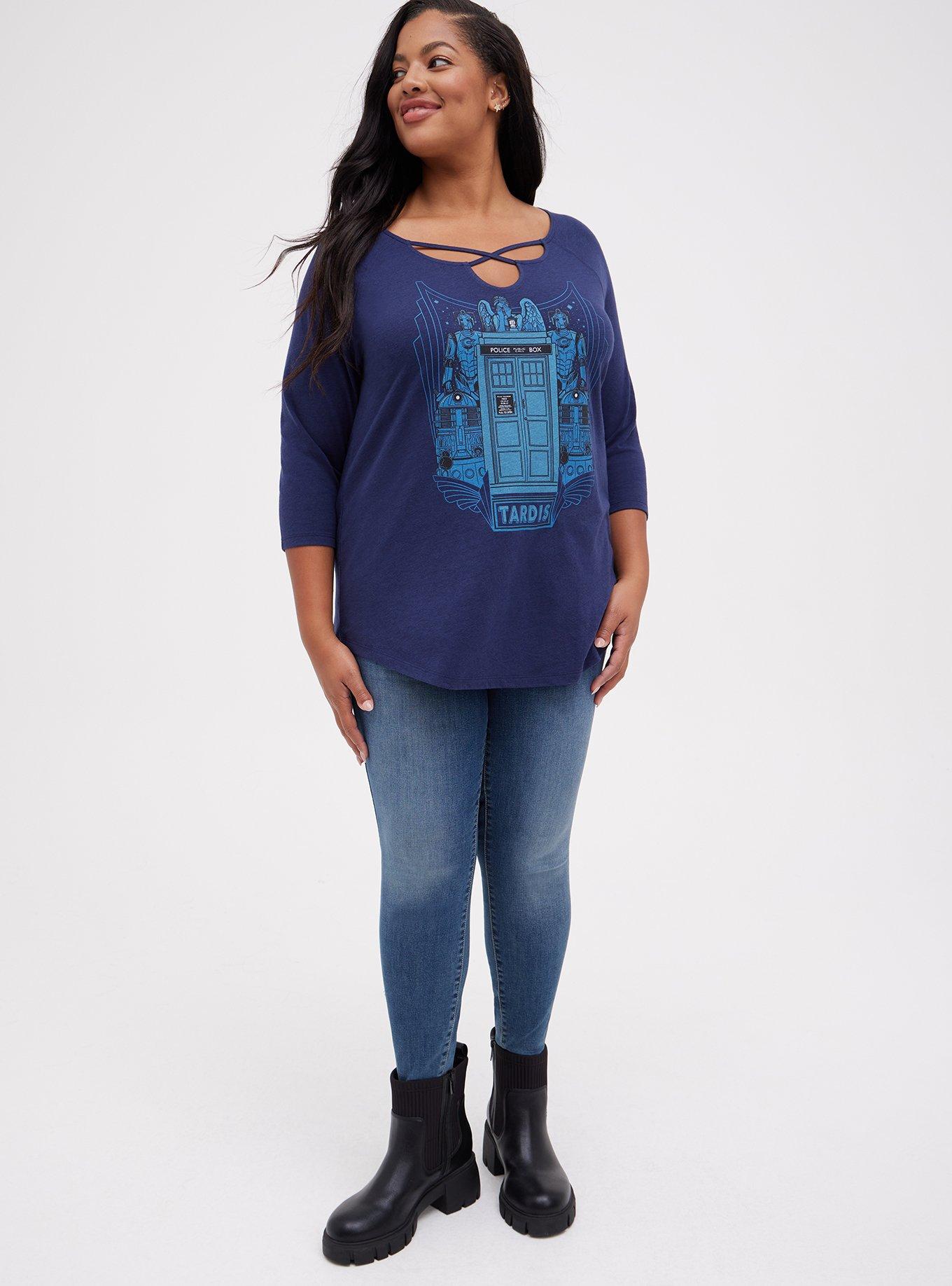 Plus Size - Strappy Notch Top - Her Universe Dr. Who - Torrid