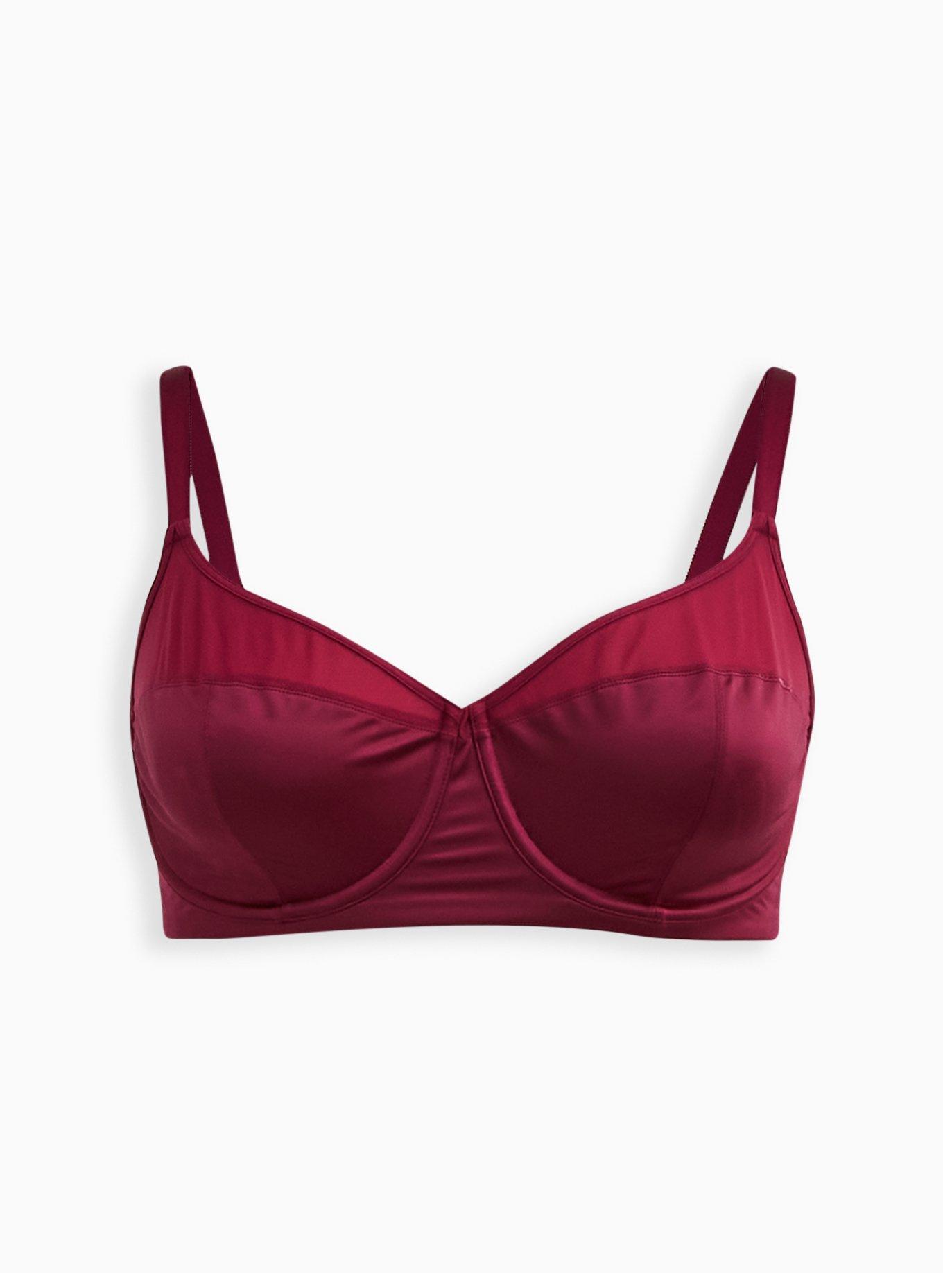 Plus Size - Balconette Unlined Shine Straight Back Bra - Torrid