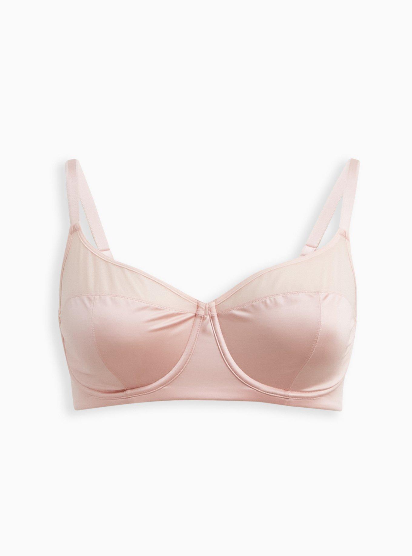 Plus Size - Balconette Unlined Shine Straight Back Bra - Torrid