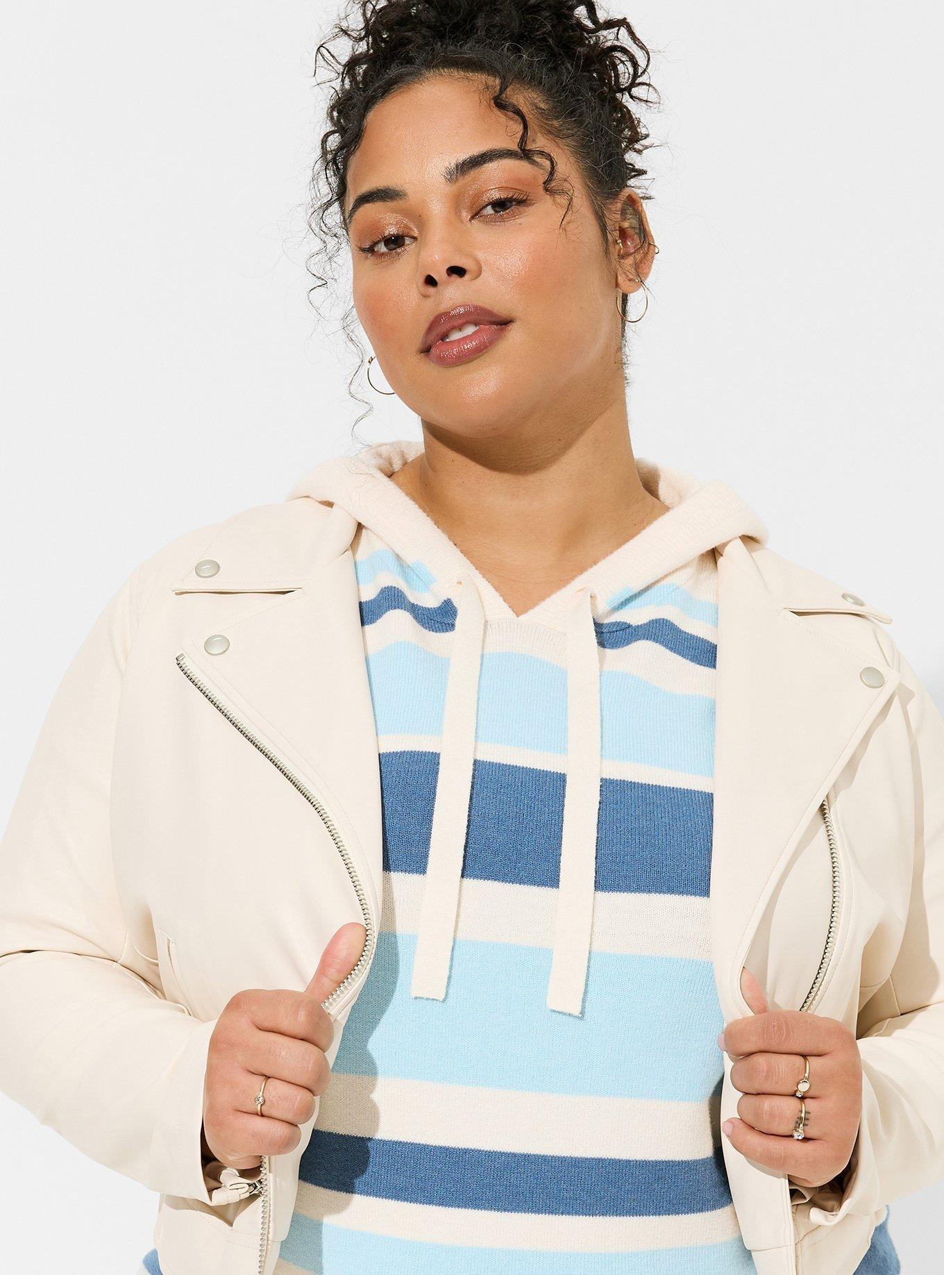 Plus Size - Faux Leather Asymmetrical Moto Jacket - Torrid