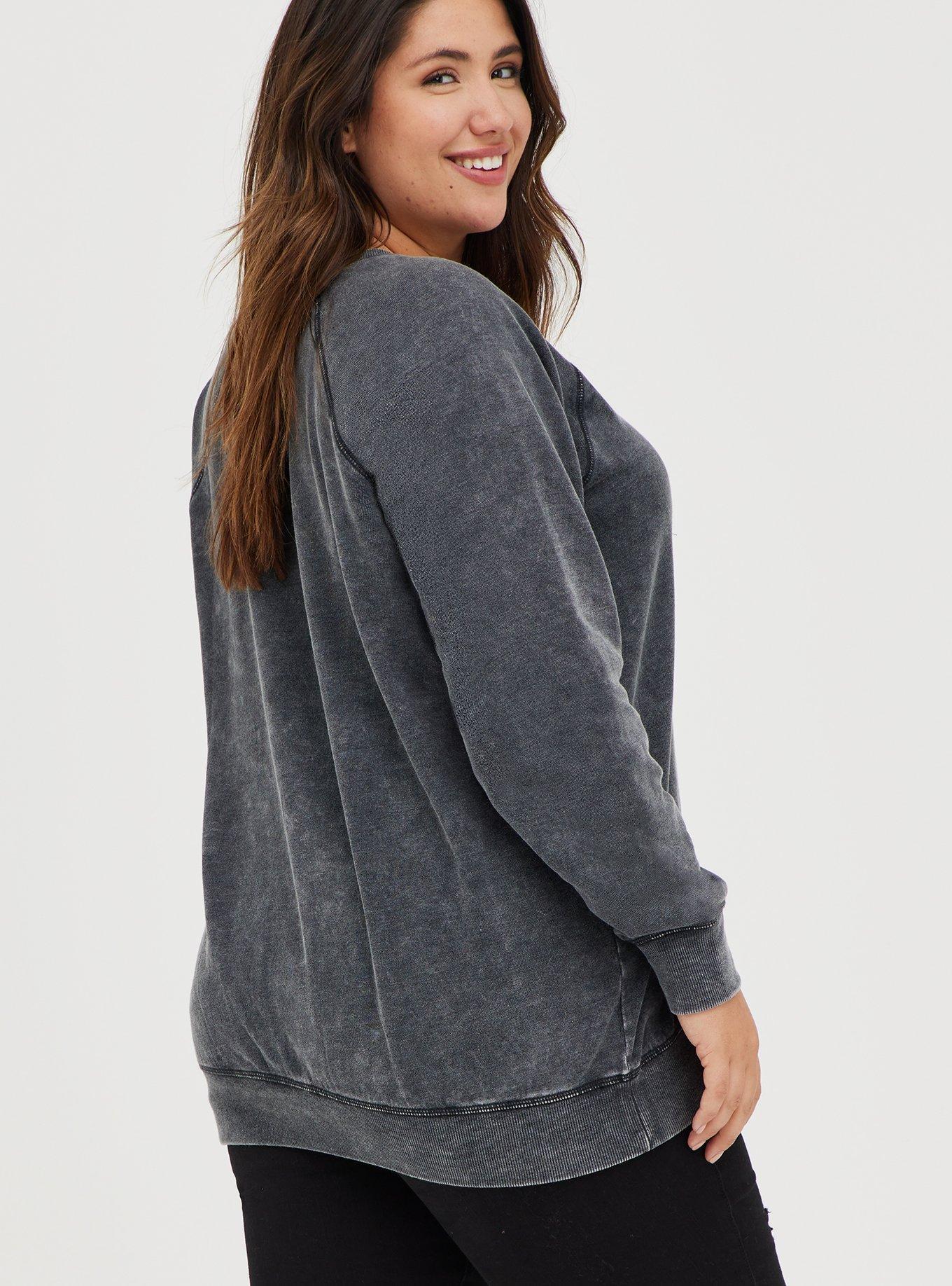 Plus Size - Disney Coco Sweatshirt - Mama Shrine Mineral Wash Black ...