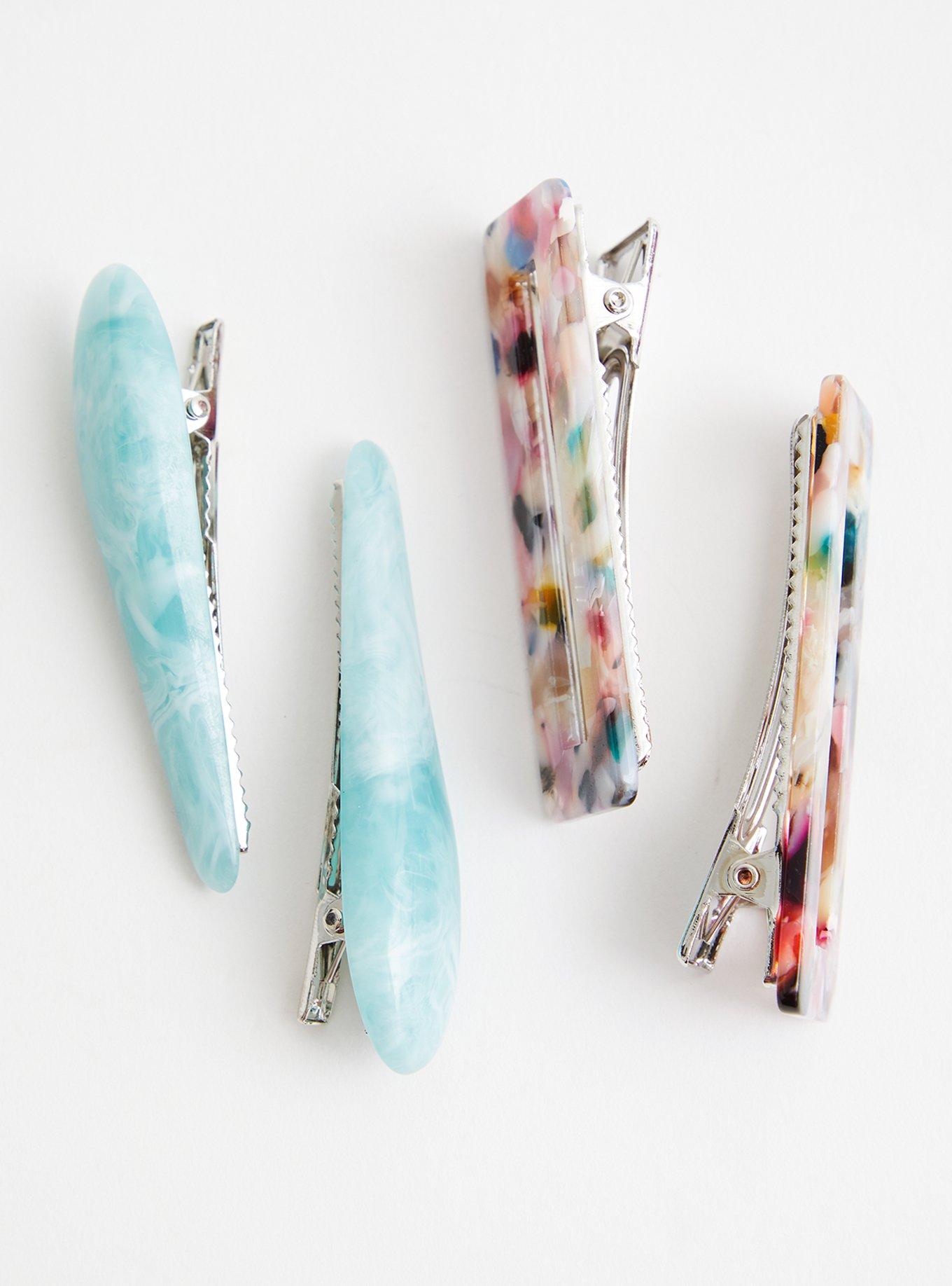 Plus Size - Multi Color Resin & Mint Clip - Torrid