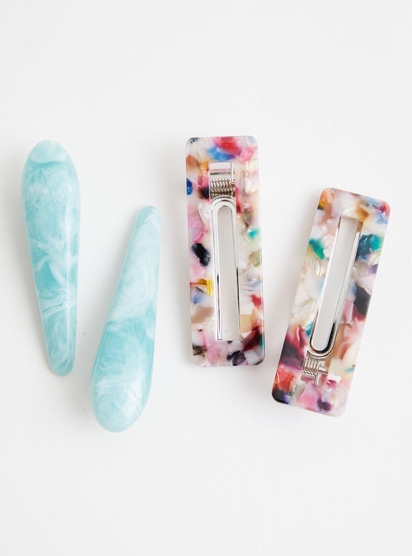 Plus Size - Multi Color Resin & Mint Clip - Torrid