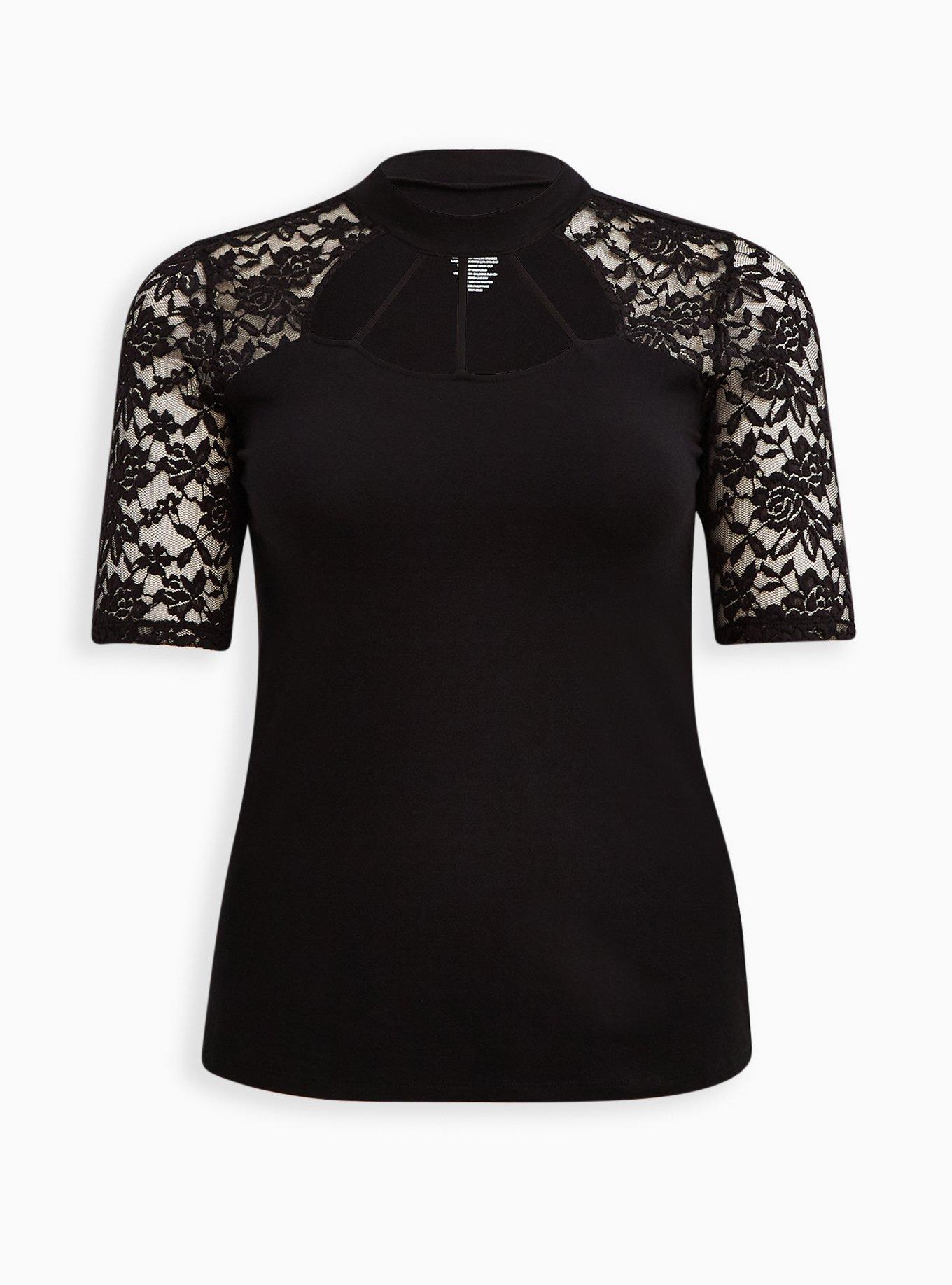 Plus Size - Foxy Tee - Black Lace Choker - Torrid