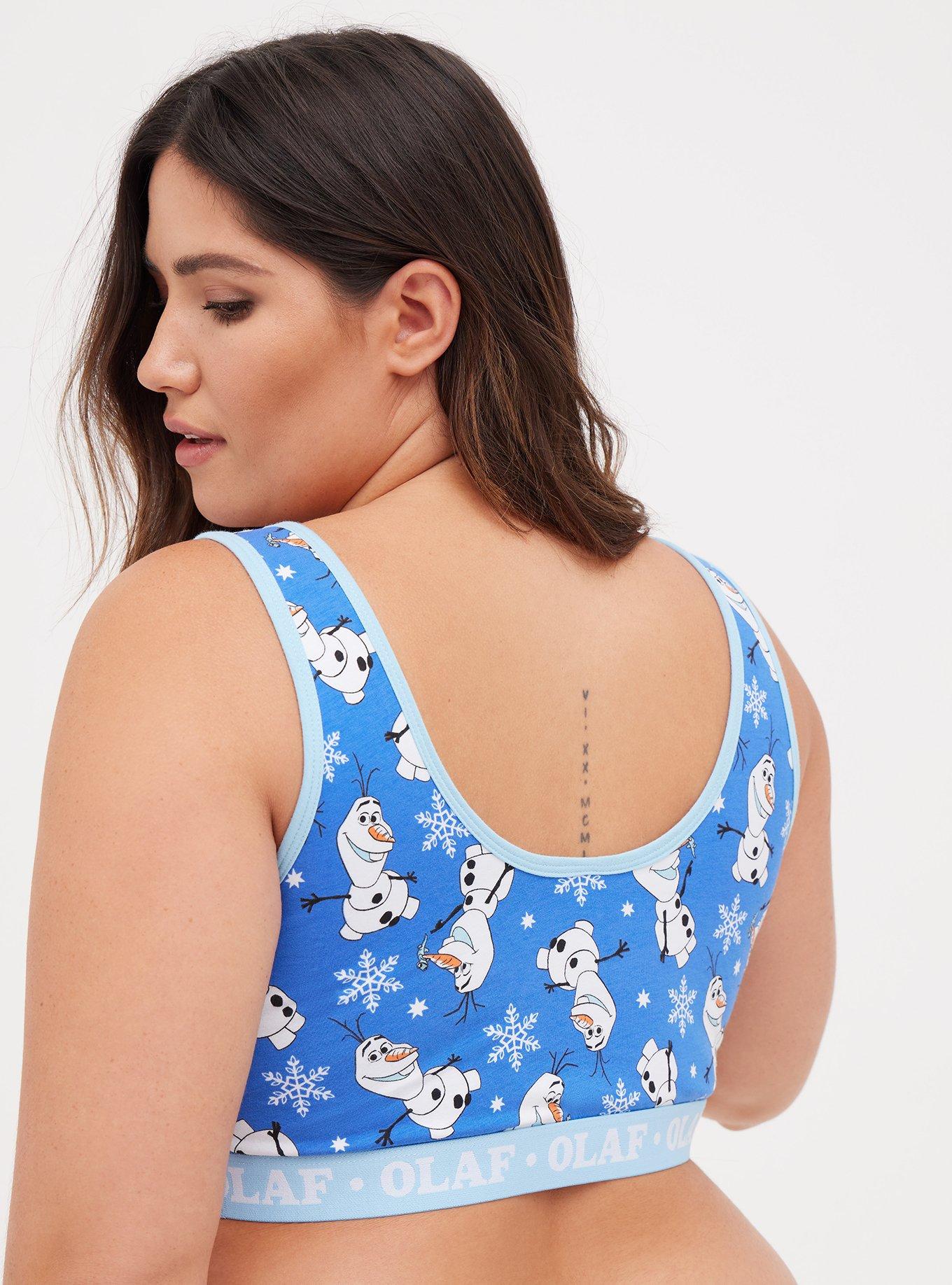 Plus Size - Scoop Bralette - Cotton Frozen Olaf - Torrid