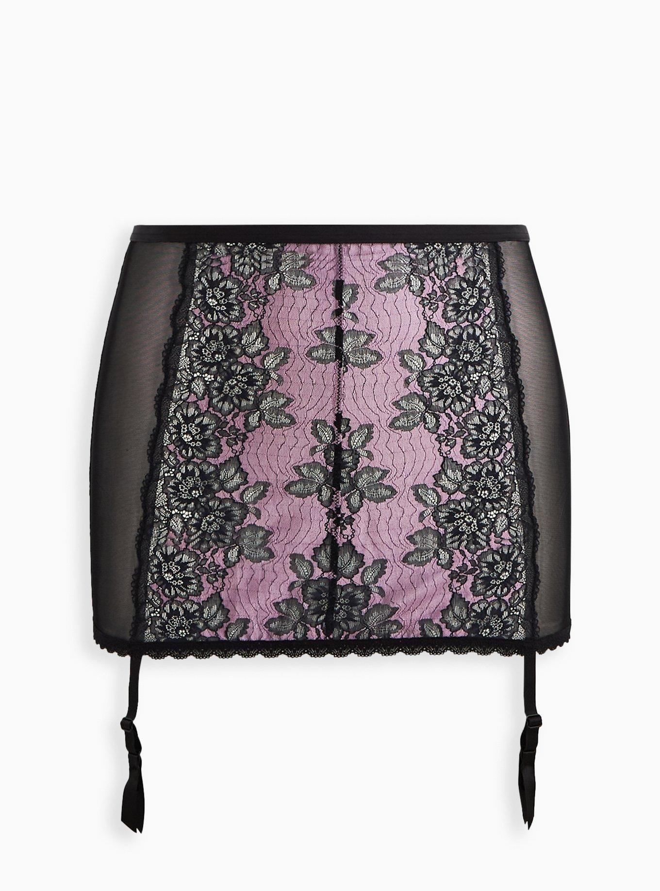 Plus Size - Two Tone Lace Skirt Garter - Torrid
