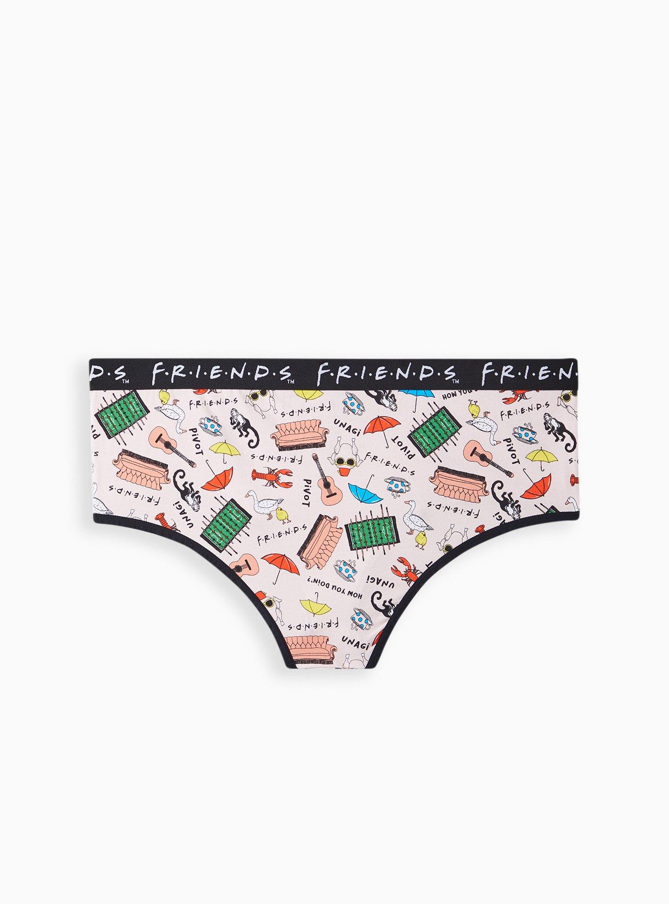 Plus Size - Cheeky Panty - Cotton Friends Pink - Torrid