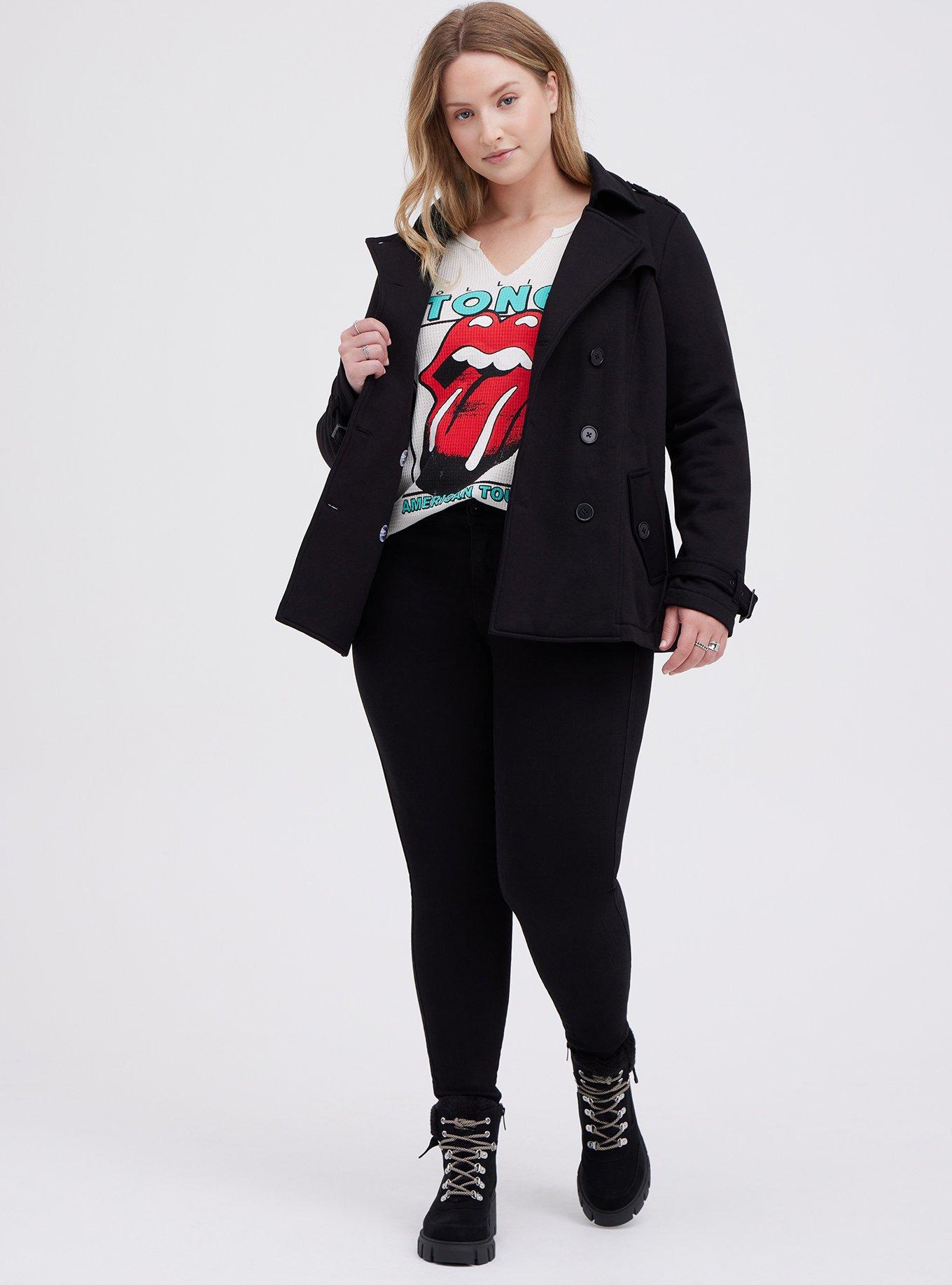 Plus Size - Waffle Tee – Rolling Stones White - Torrid
