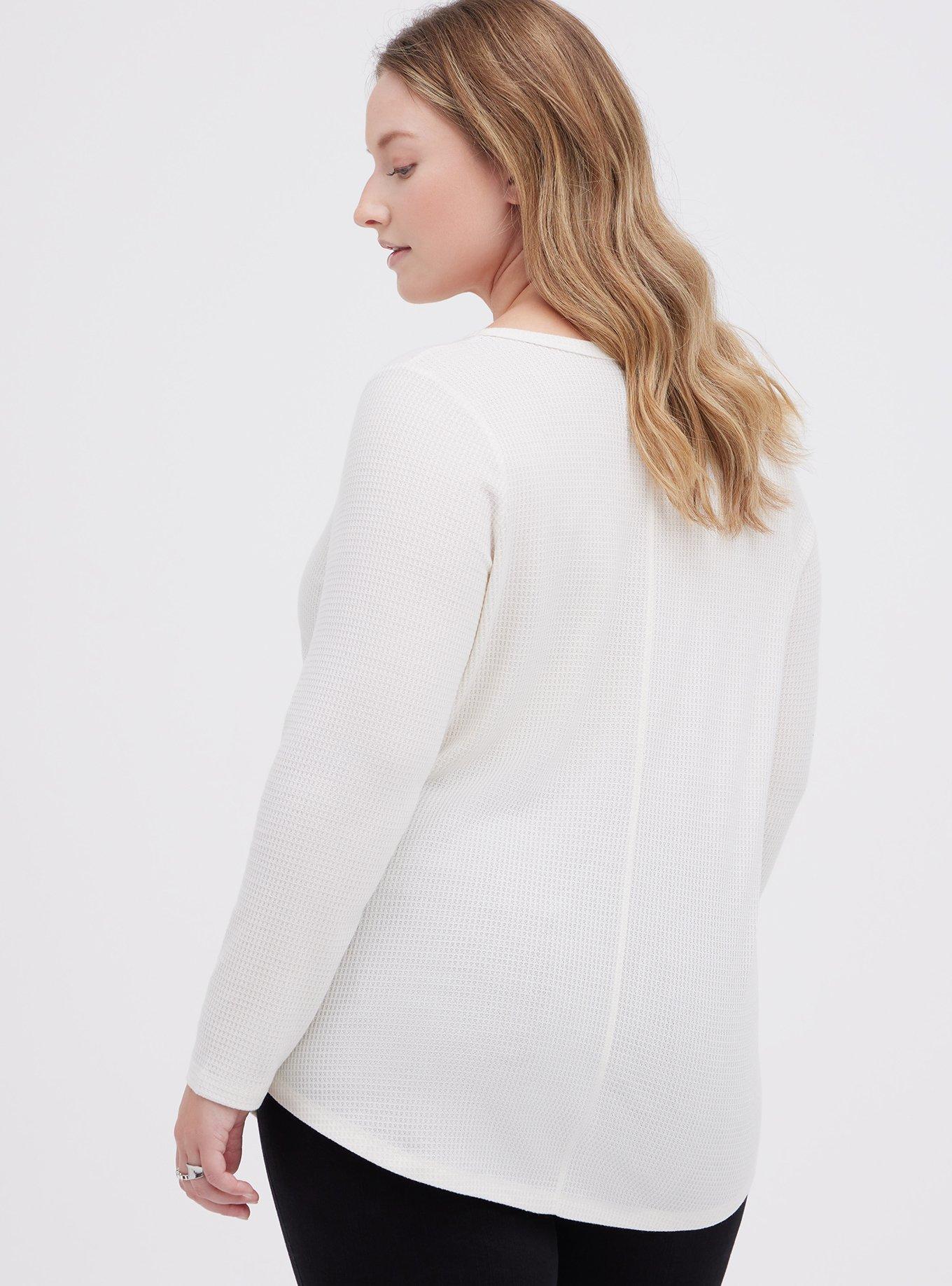 Plus Size - Waffle Tee – Rolling Stones White - Torrid