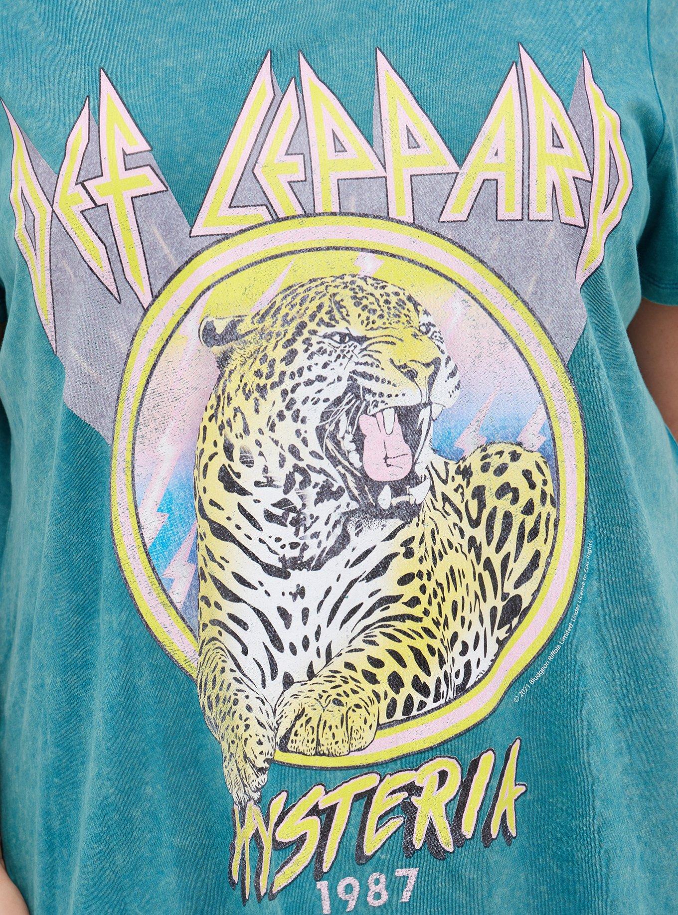 Plus Size - Tunic Tee - Def Leppard Teal - Torrid