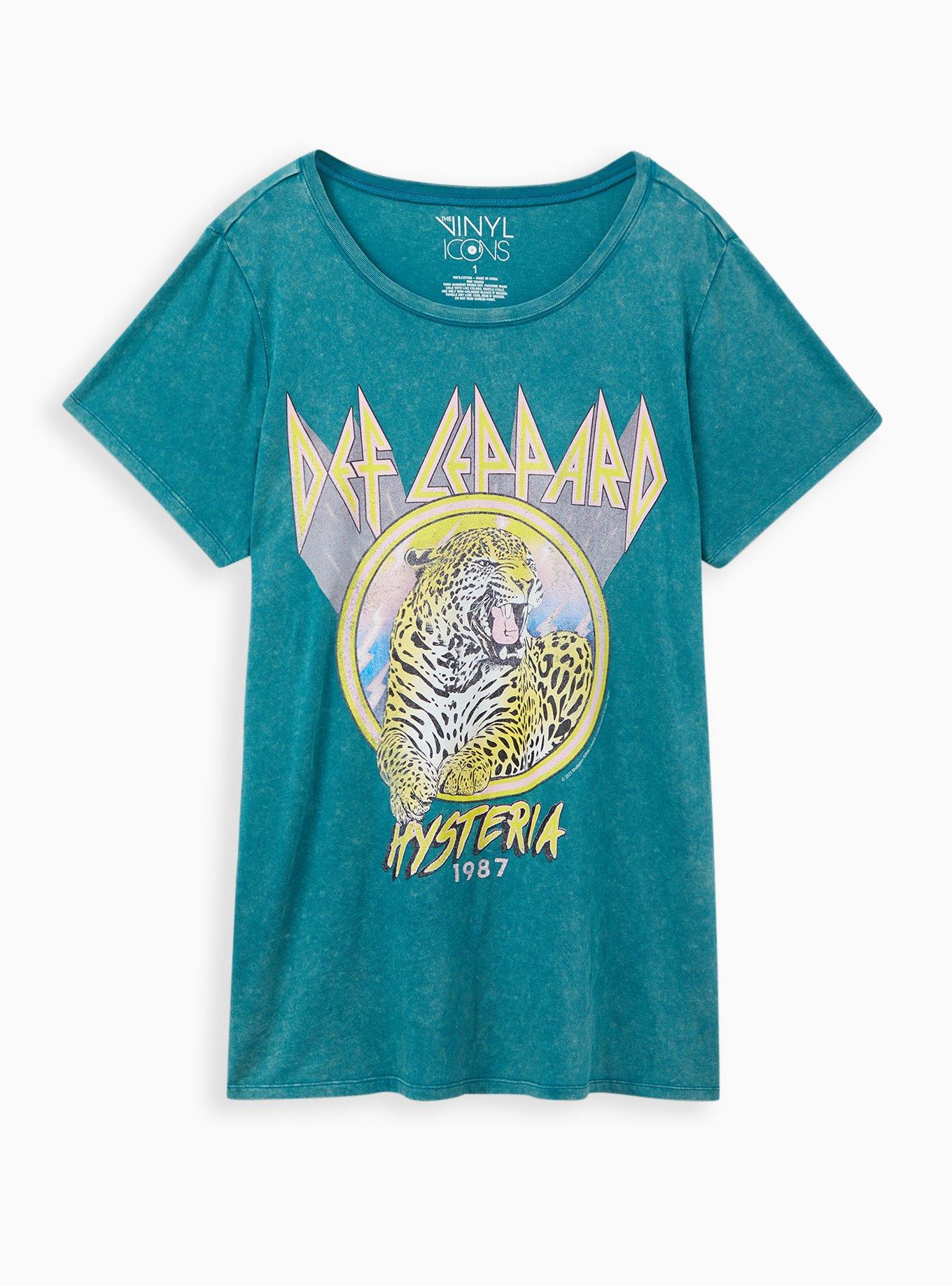 Plus Size - Tunic Tee - Def Leppard Teal - Torrid