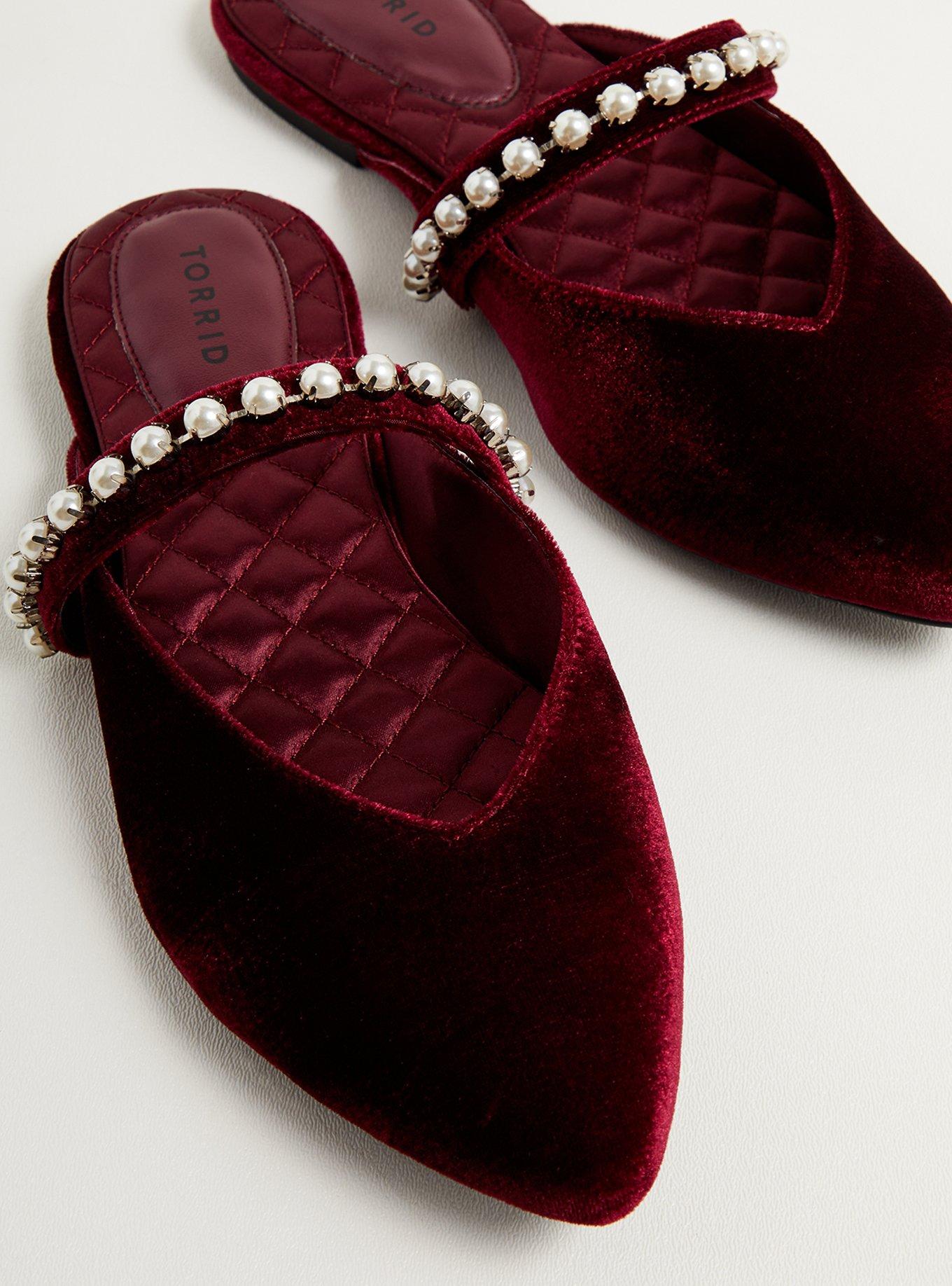 Plus Size - Pearl Flat - Red Velvet (WW) - Torrid
