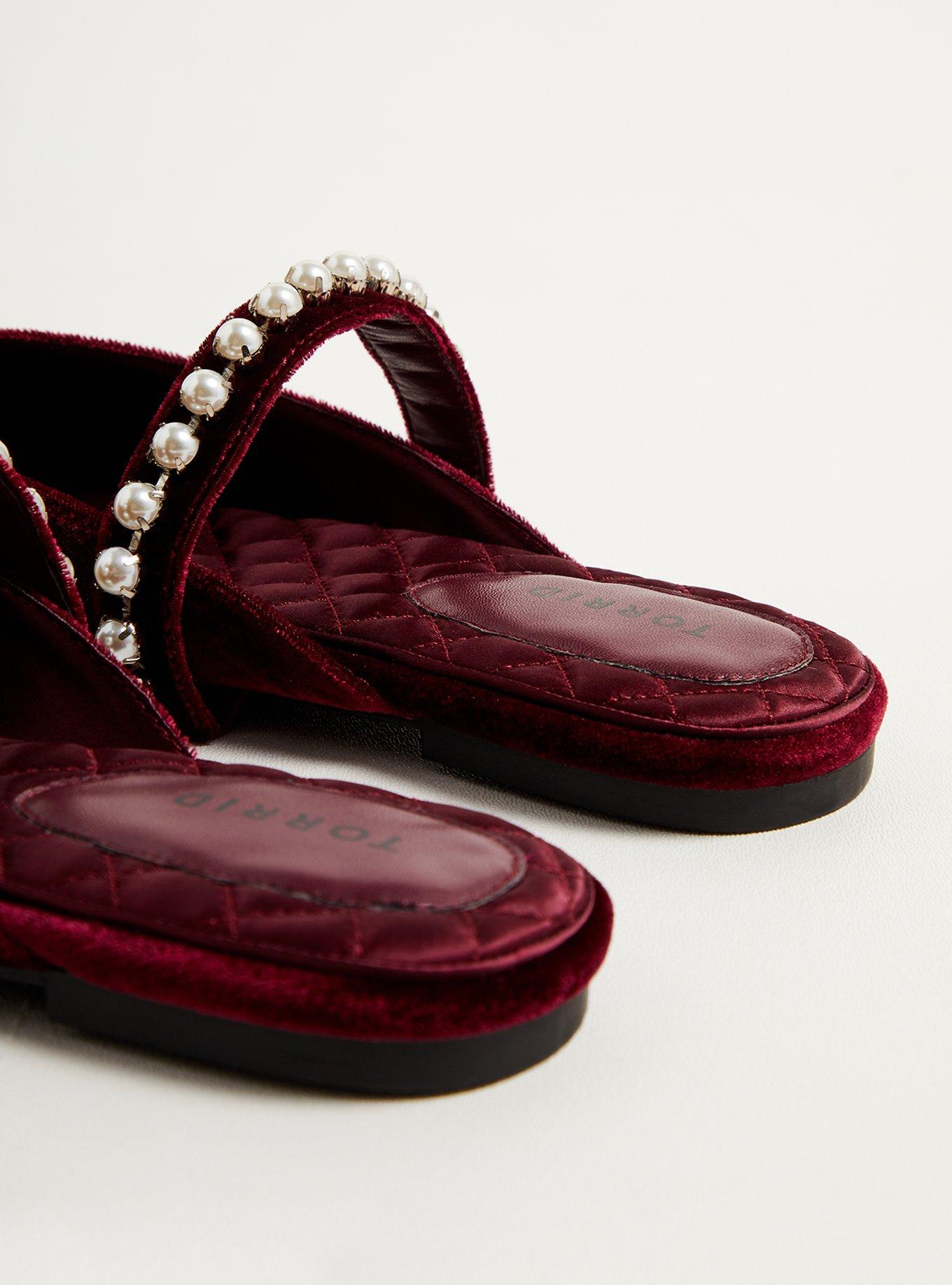 Plus Size - Pearl Flat - Red Velvet (WW) - Torrid