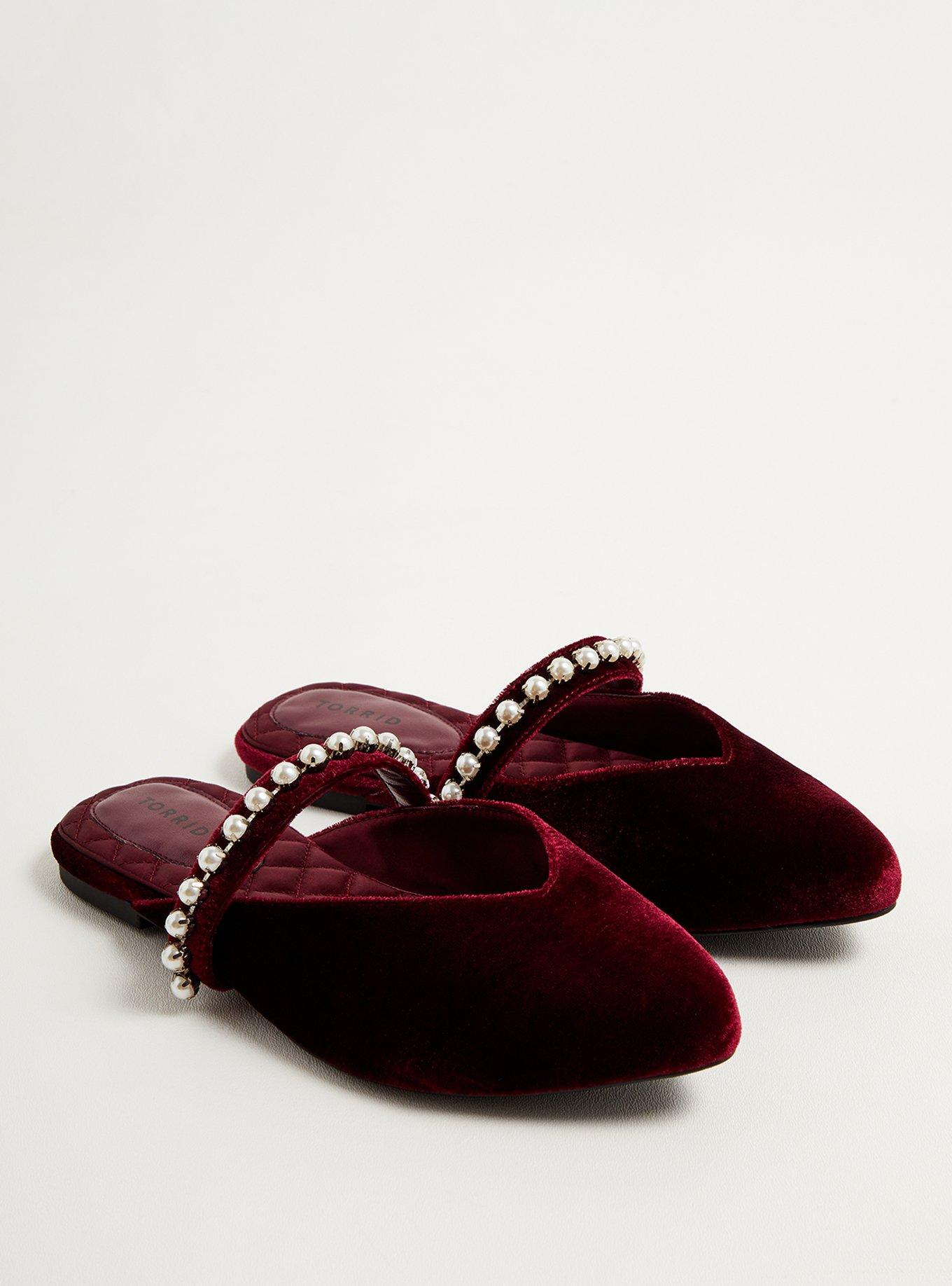 Plus Size - Pearl Flat - Red Velvet (WW) - Torrid