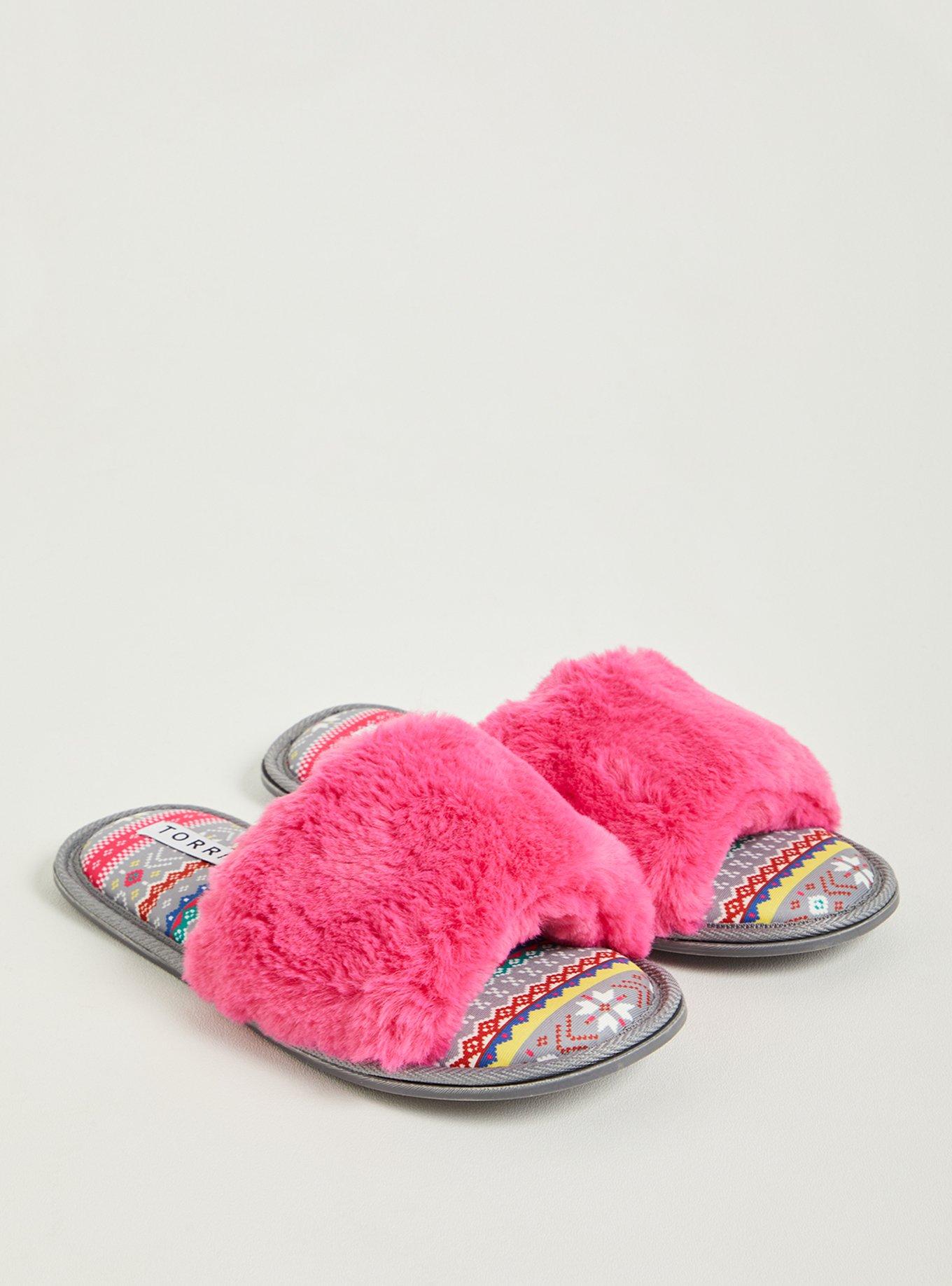 Plus Size - Fur Band Slipper (WW) - Torrid