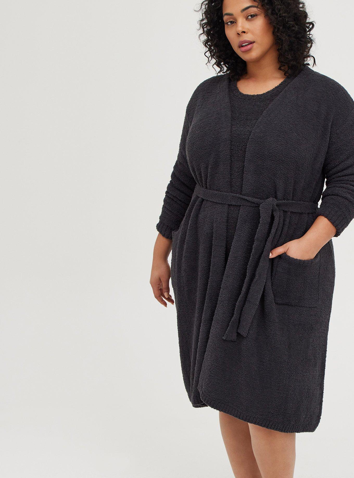 Plus Size - Teddy Lounge Robe - Torrid