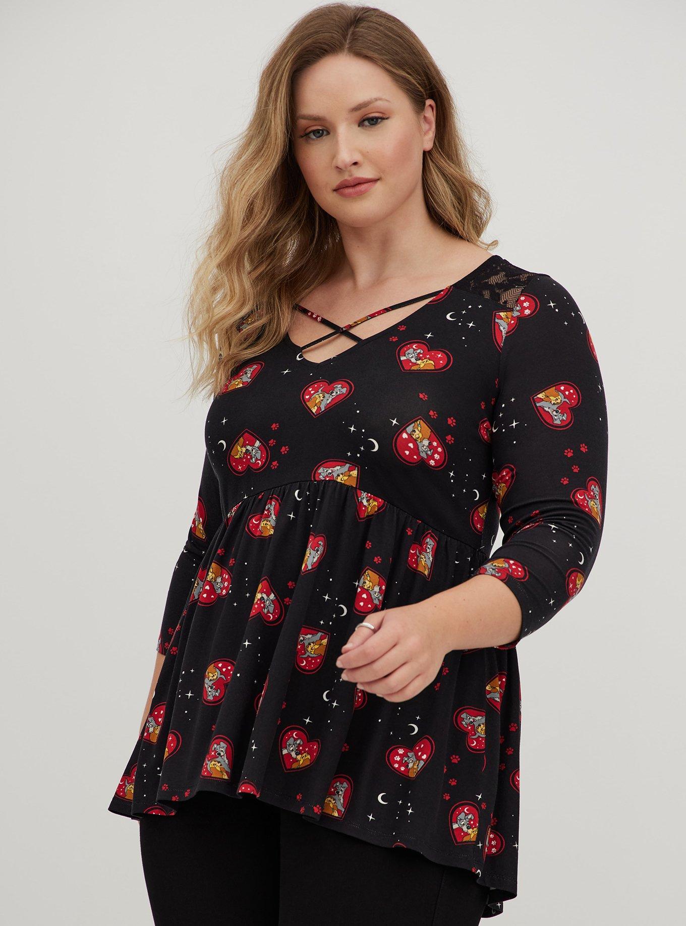 Plus Size - Strappy Babydoll Top - Disney Lady & The Tramp - Torrid