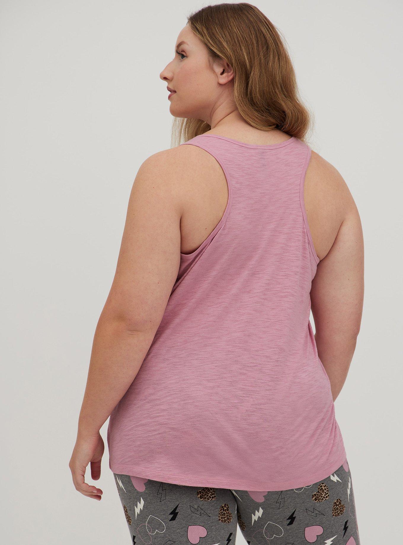 Plus Size - Slub Sleeveless Racerback Sleep Tank - Torrid