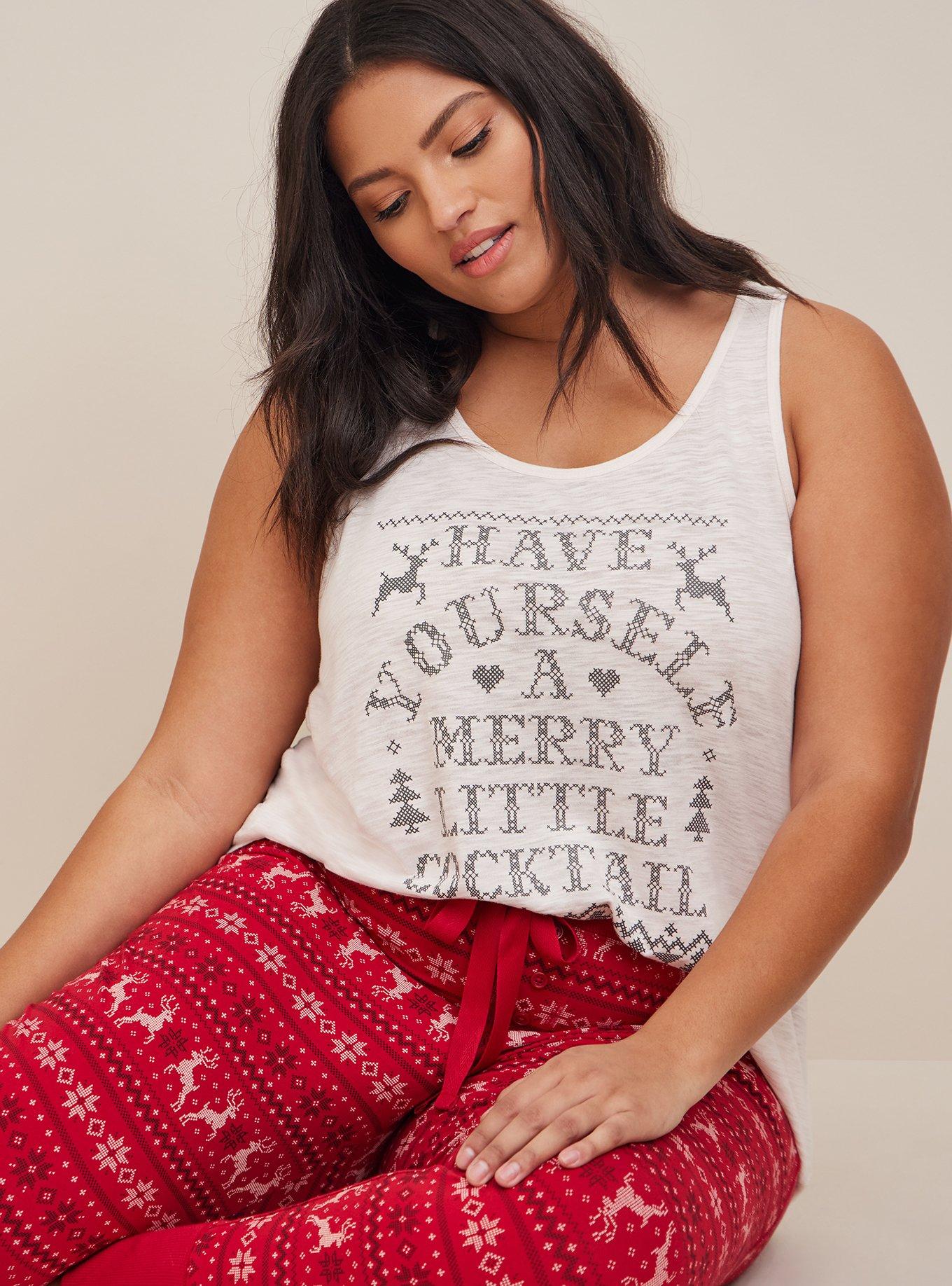 Plus Size - Slub Sleeveless Racerback Sleep Tank - Torrid