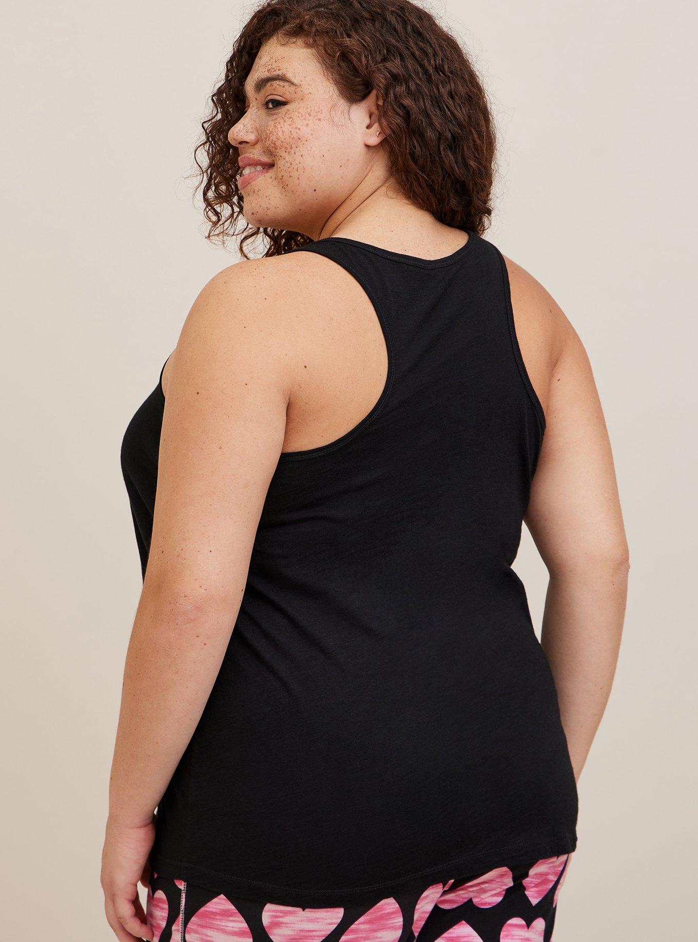 Plus Size - Slub Sleeveless Racerback Sleep Tank - Torrid