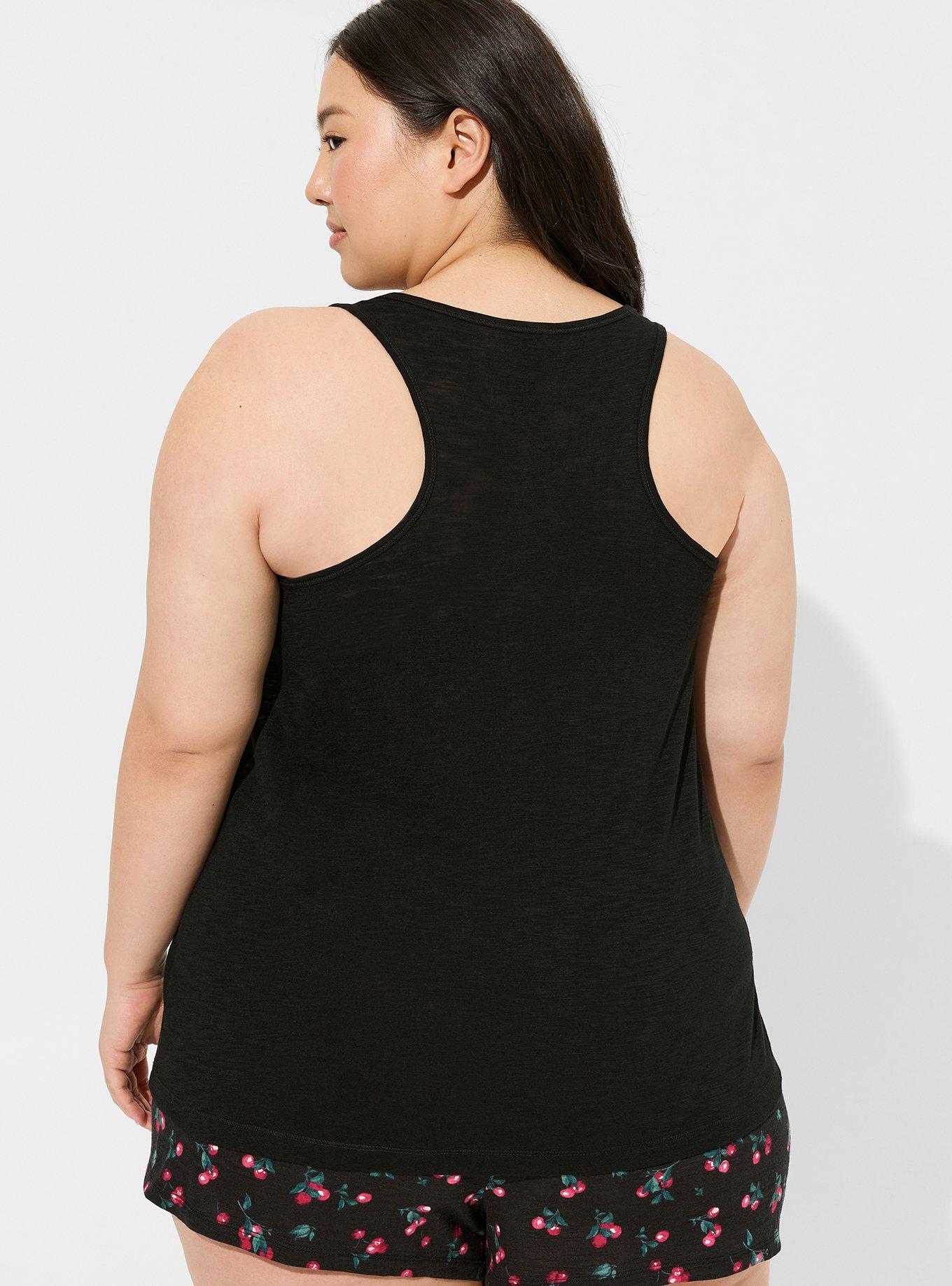 Plus Size - Slub Sleeveless Racerback Sleep Tank - Torrid