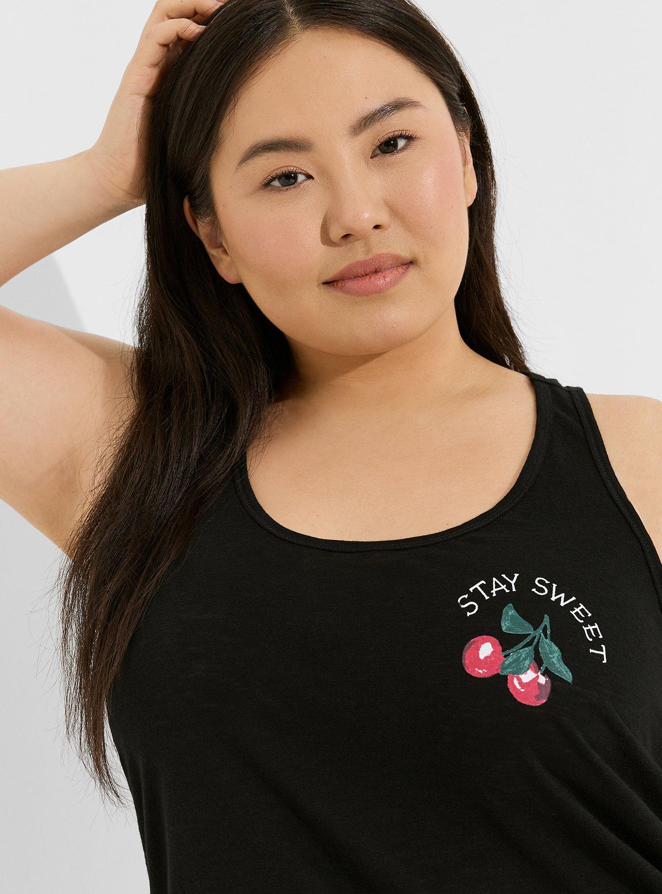 Plus Size - Slub Sleeveless Racerback Sleep Tank - Torrid
