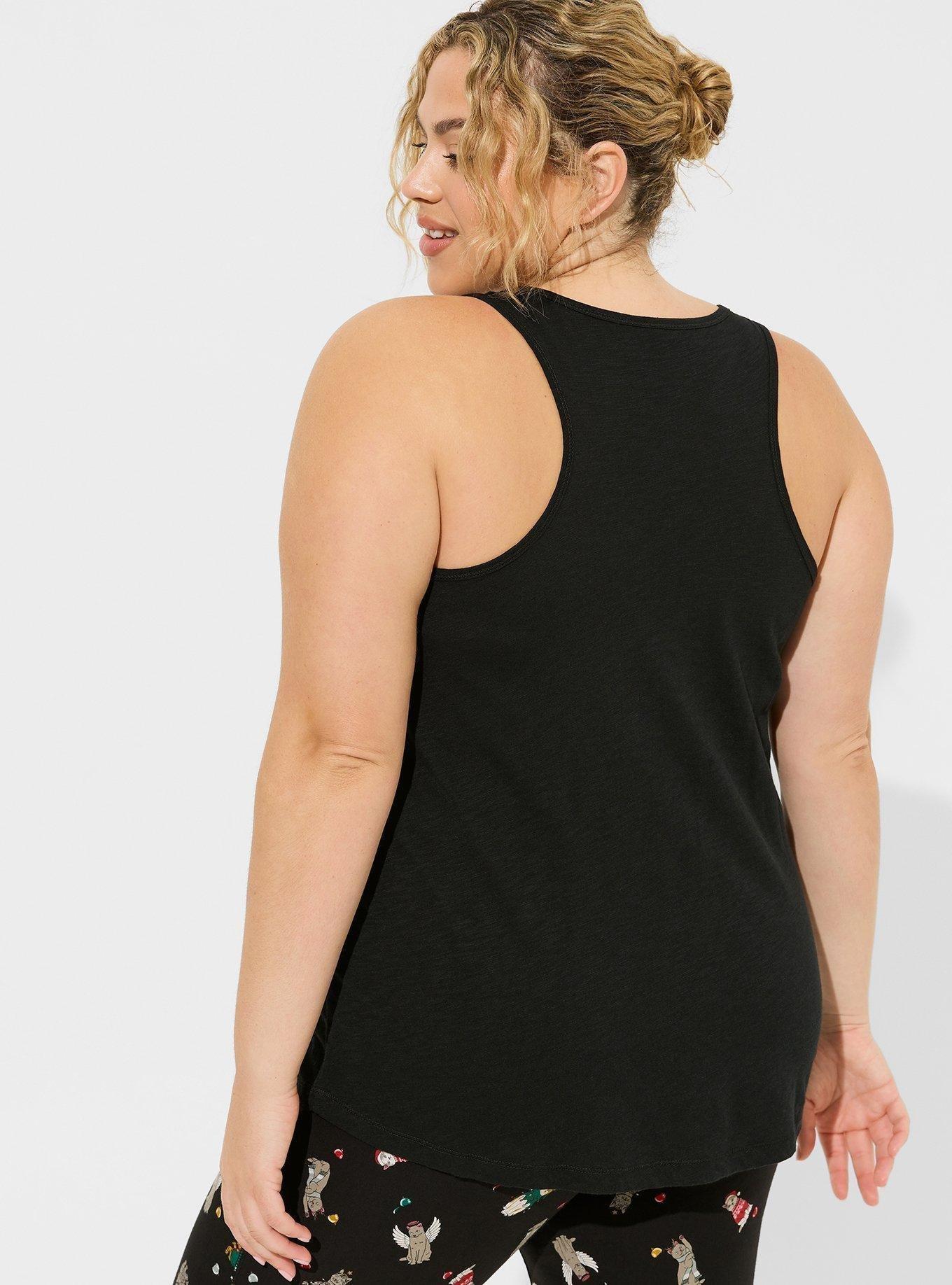 Plus Size - Slub Sleeveless Racerback Sleep Tank - Torrid