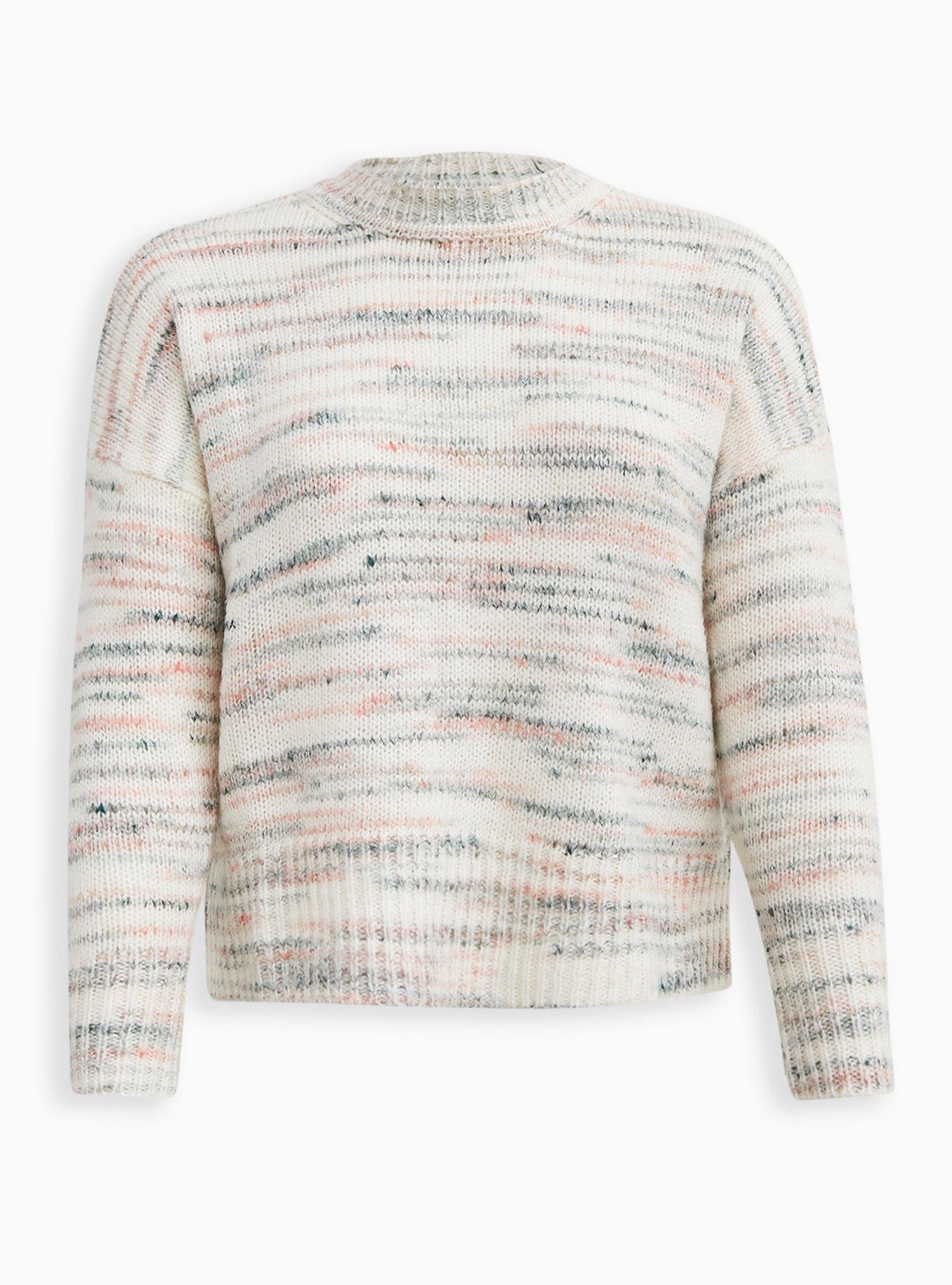 Plus Size - Drop Shoulder Pullover Sweater - Multi - Torrid