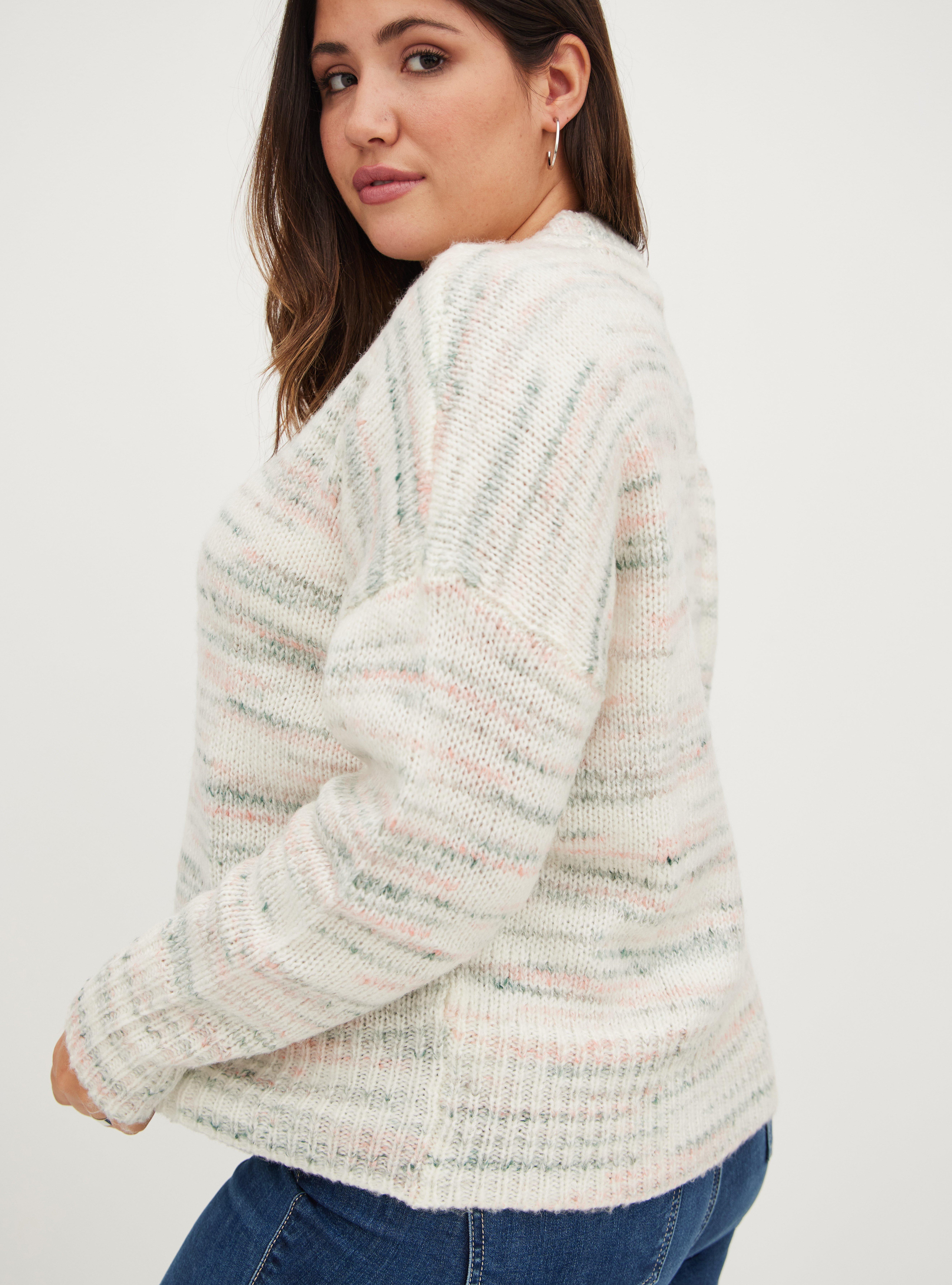 Plus Size - Drop Shoulder Pullover Sweater - Multi - Torrid
