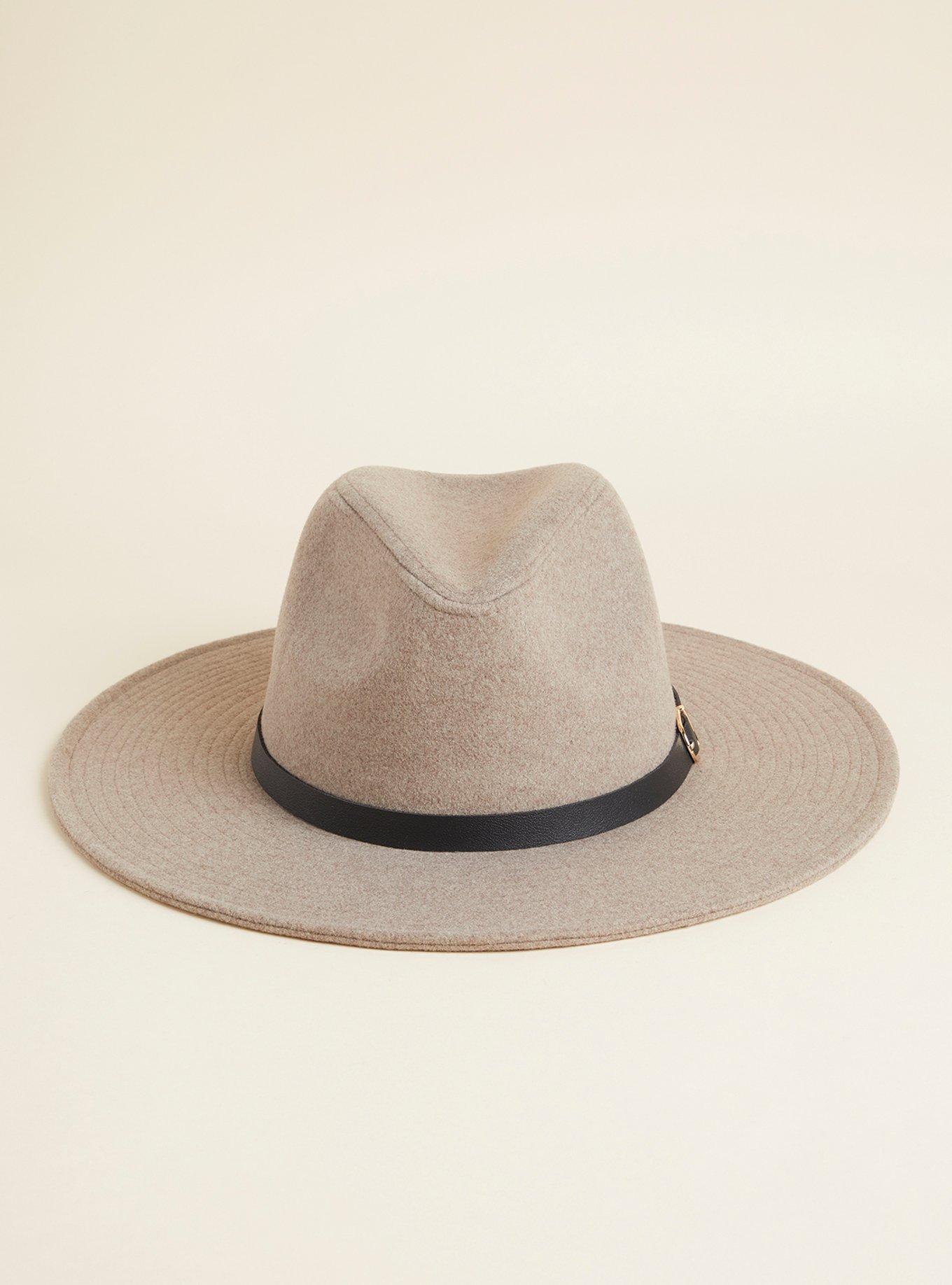 Plus Size - Wool Melton Panama Hat - Torrid