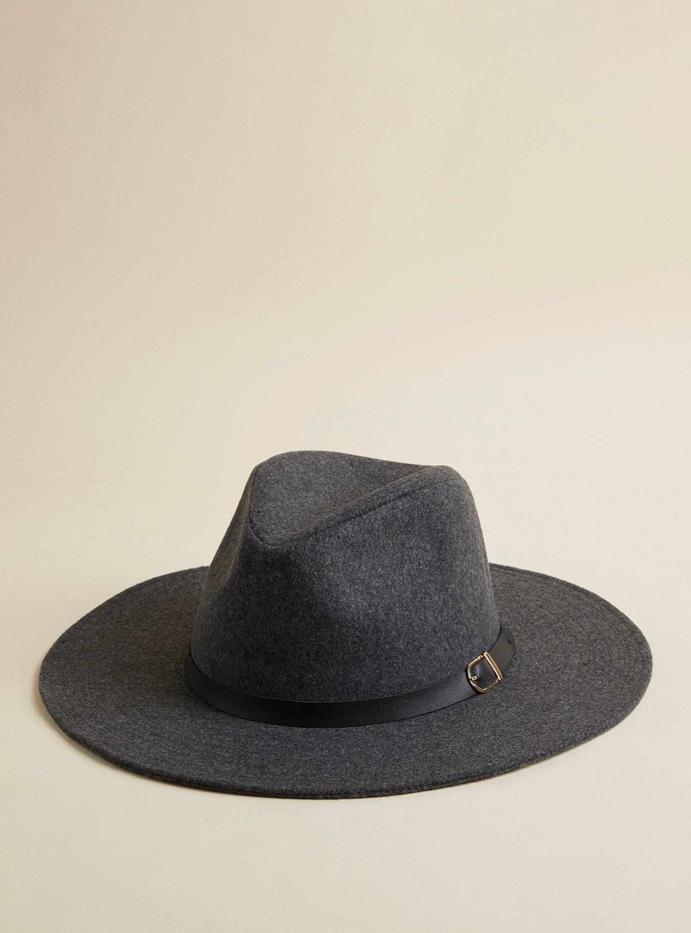 Plus Size - Wool Melton Panama Hat - Torrid
