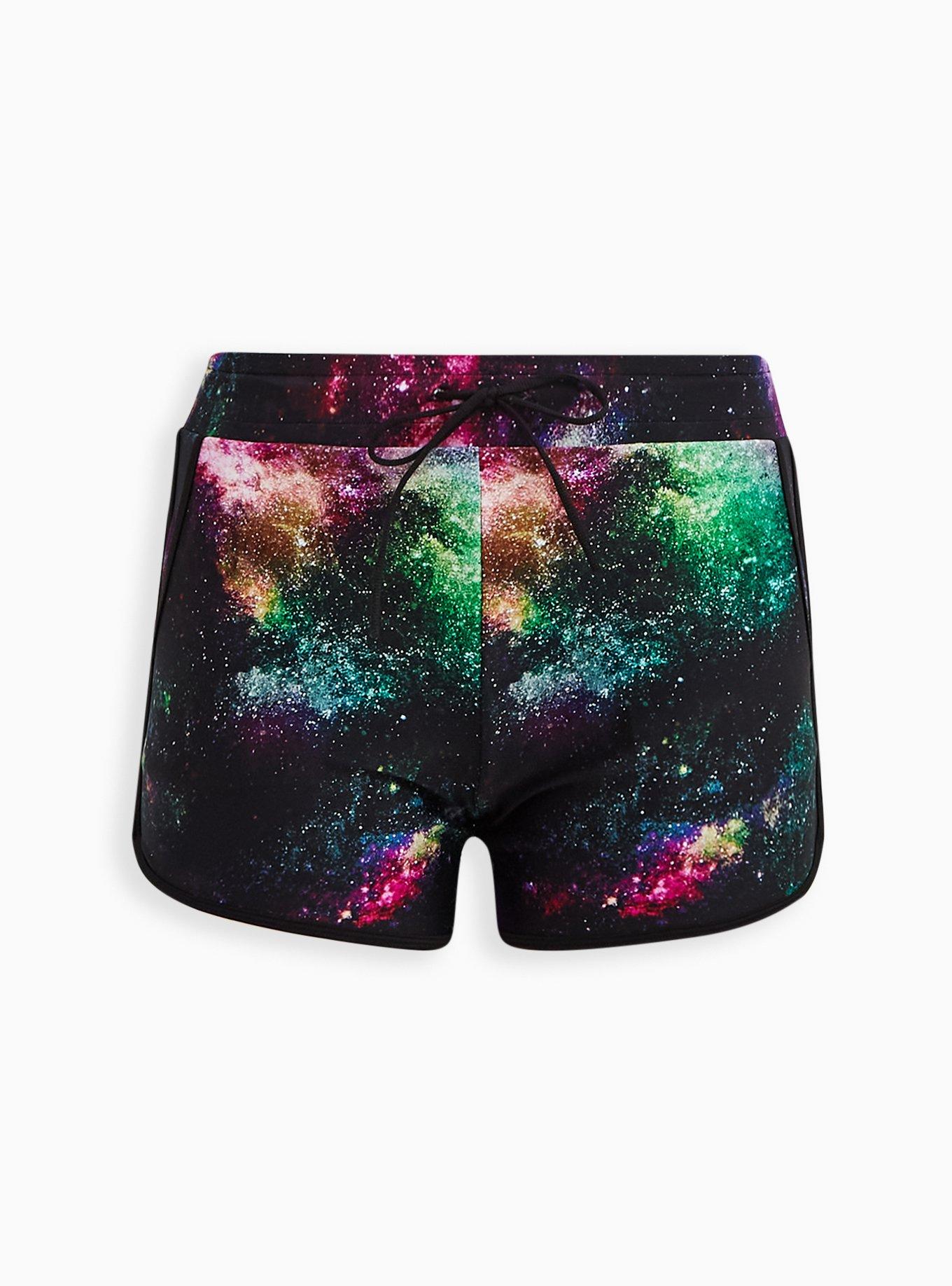 Plus Size - Active Drawcord Swim Short - Galaxy - Torrid