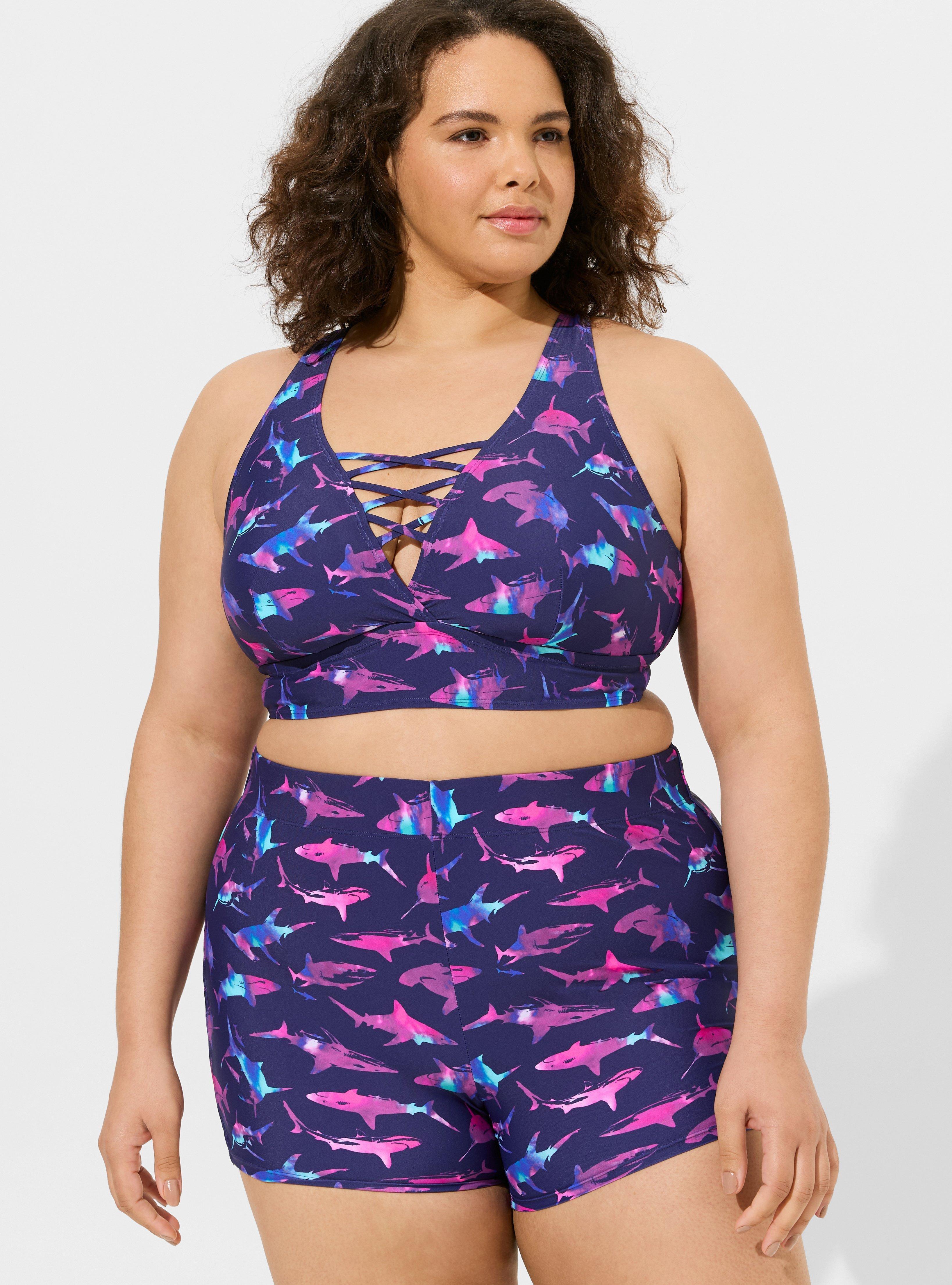 Plus Size - Wireless XO Triangle Bikini Top - Torrid